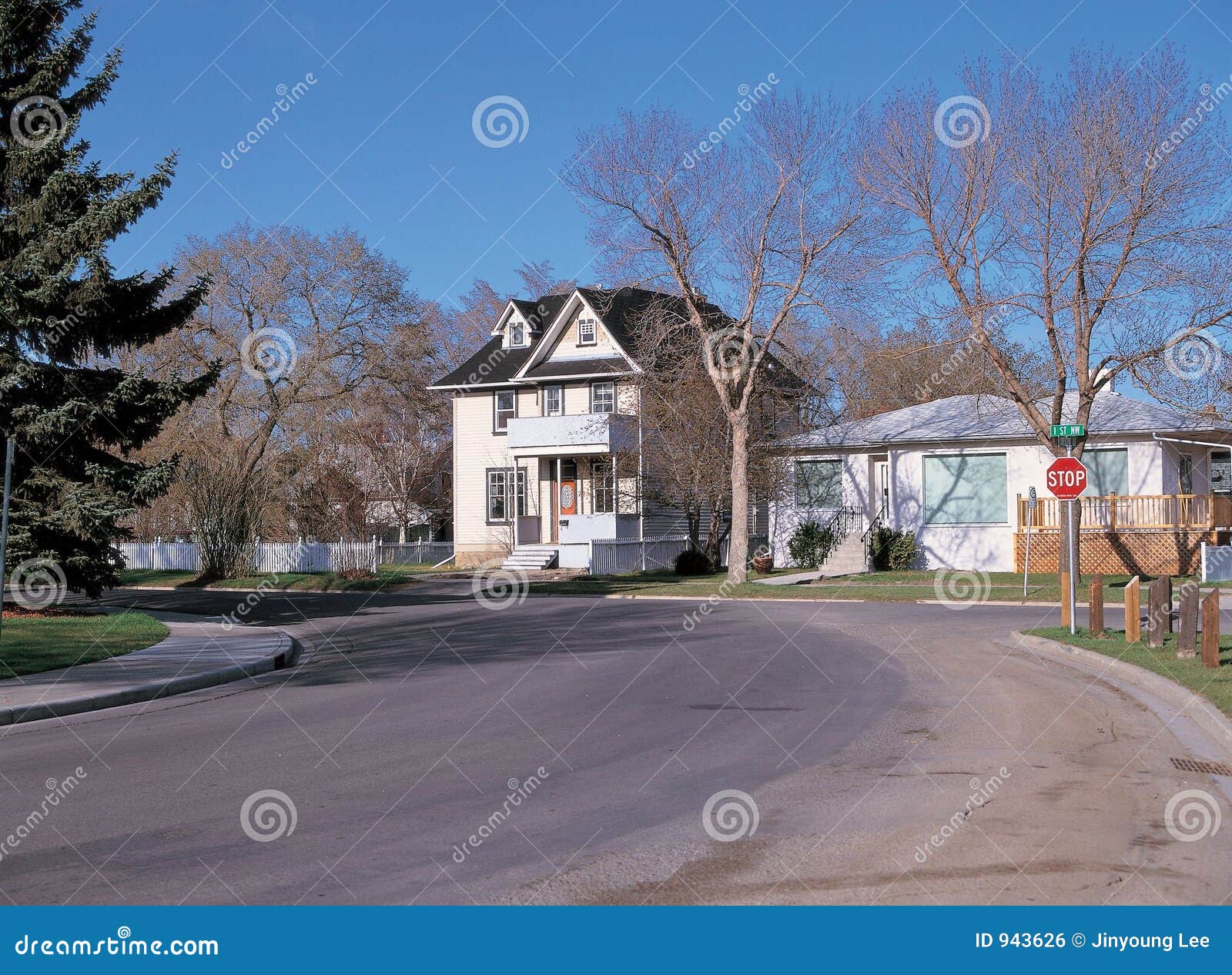 House on Road stock photo. Image of brick, stair, grass - 943626