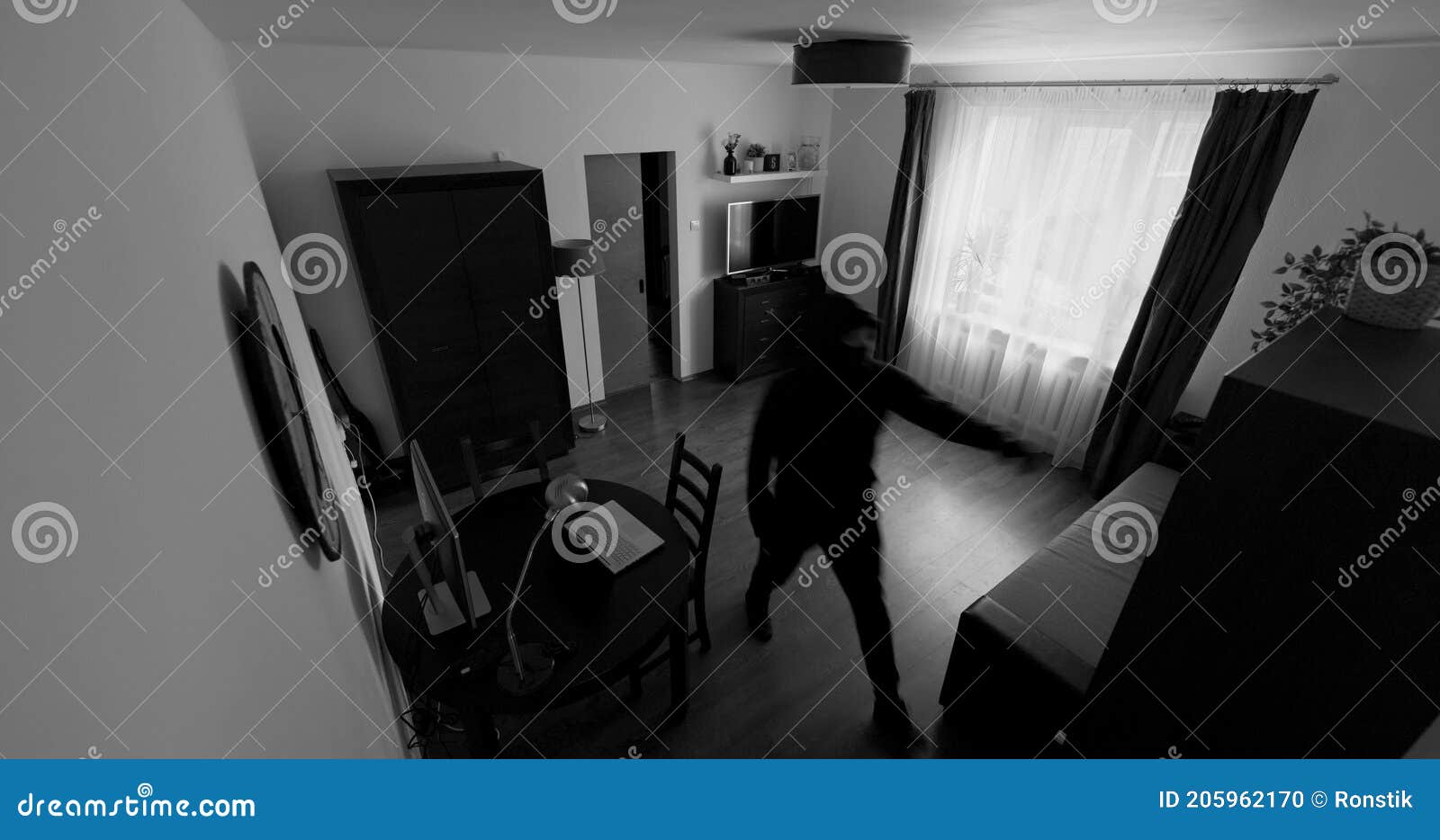 House Robbery - Robber Captured on Surveillance Security Camera in ...