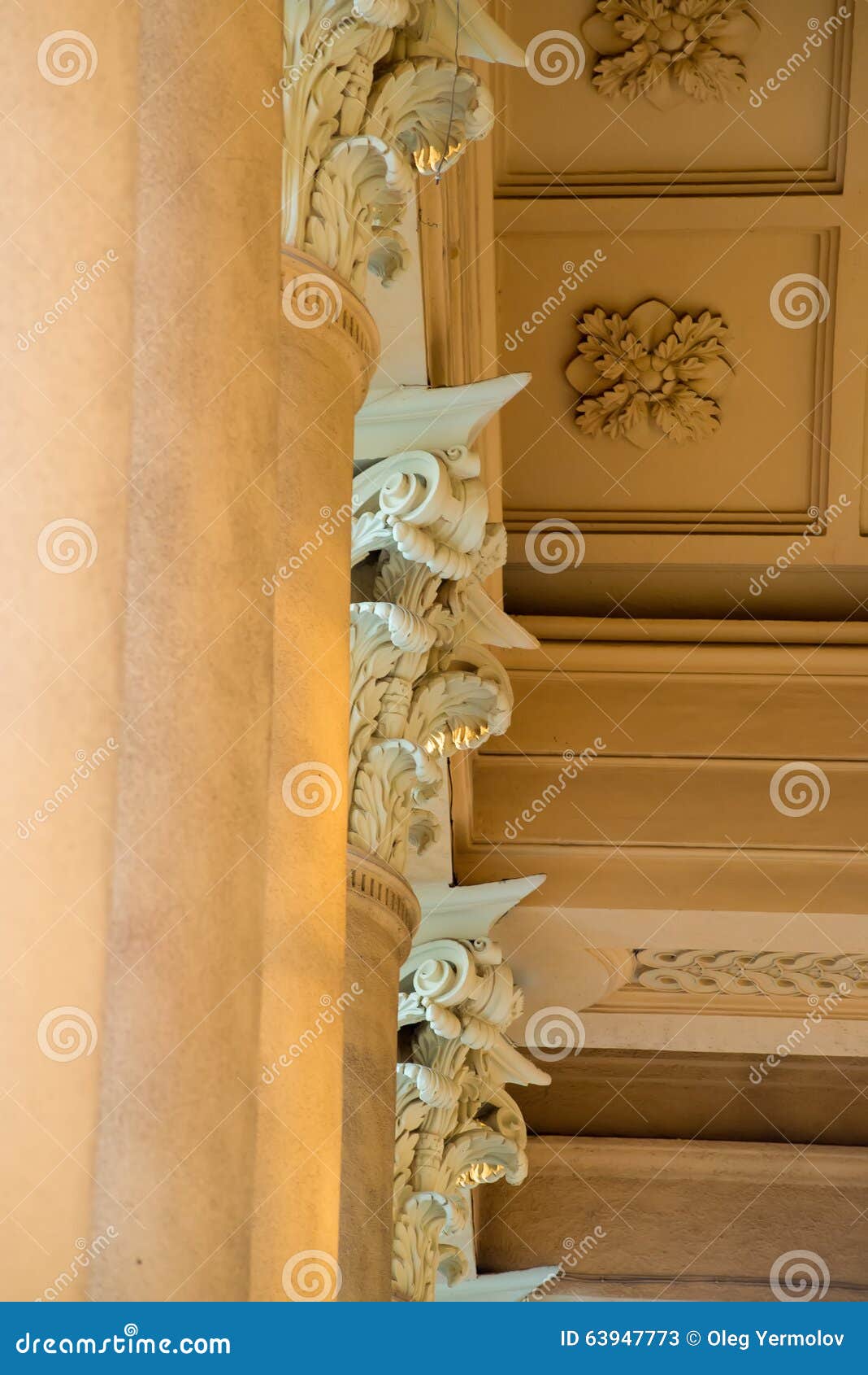 House with Roman columns stock image. Image of decoration - 63947773
