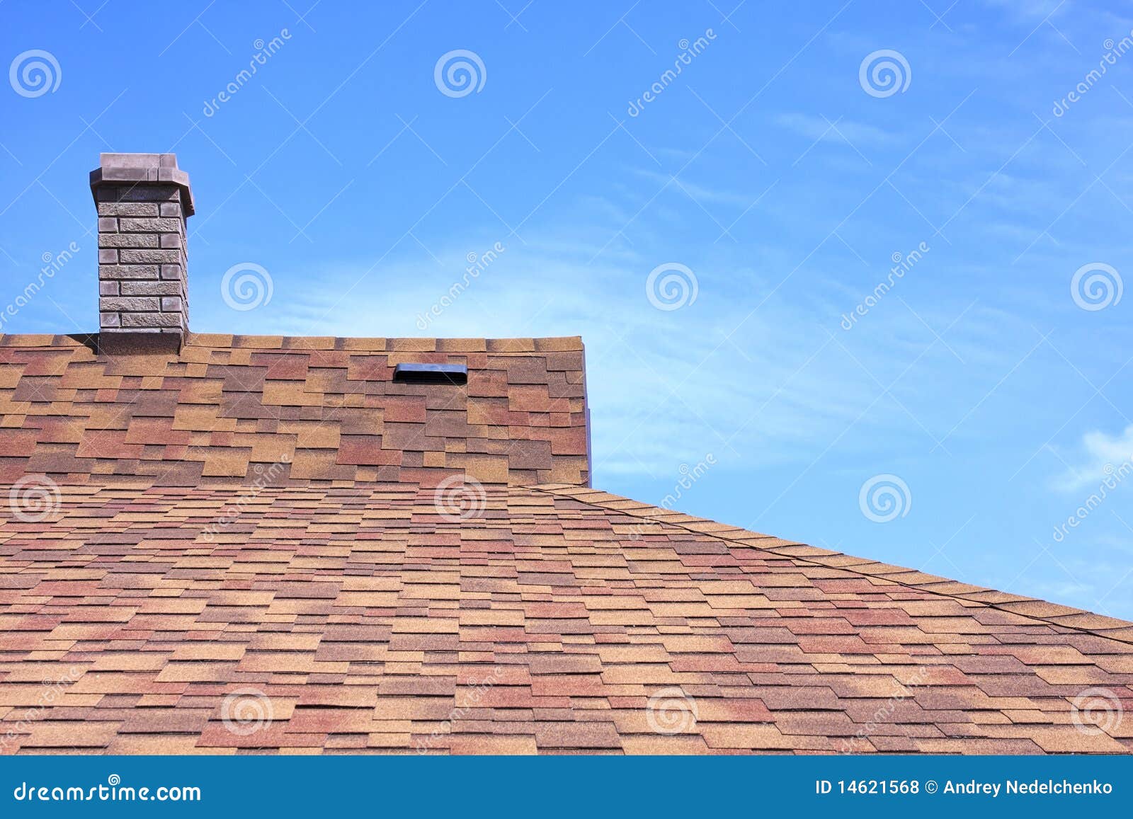 House Roof Covered With A Bitumen Tile Stock Photo | CartoonDealer.com ...