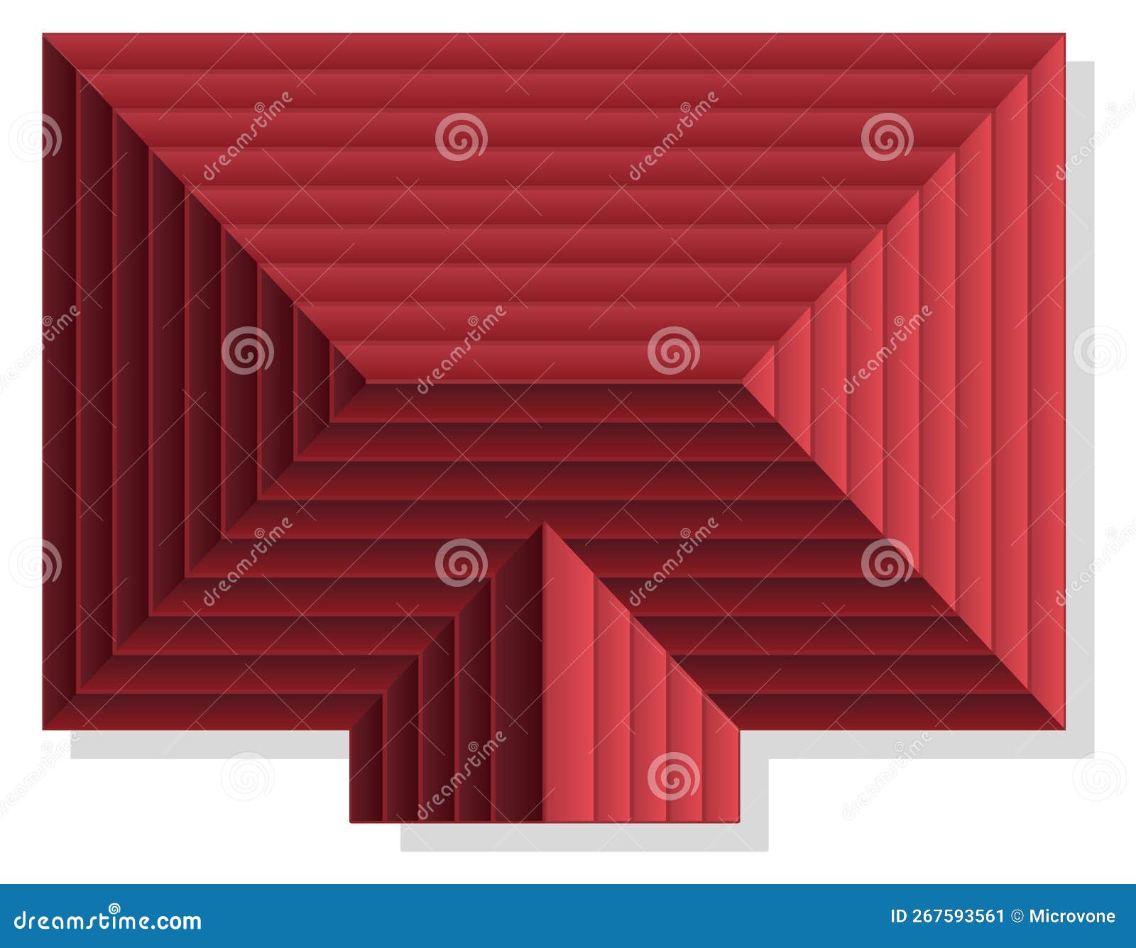 House Roof Top View. Architectural Plan Element Stock Vector ...