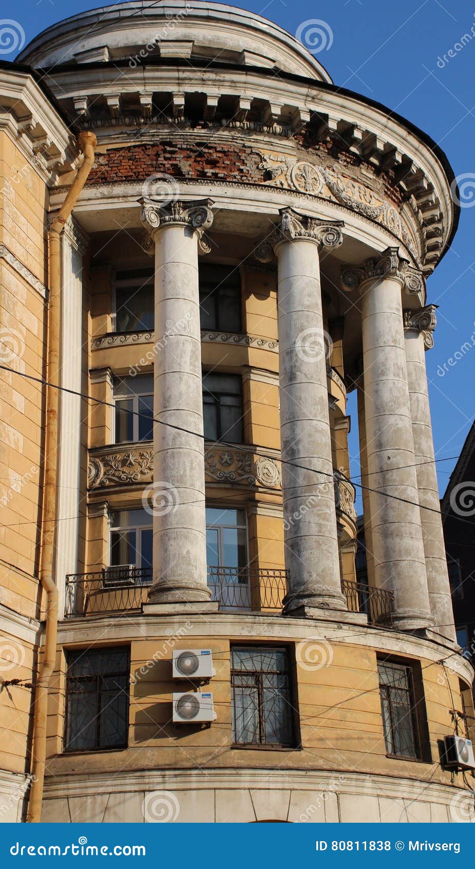 House with a rotunda stock photo. Image of culture, classical - 80811838