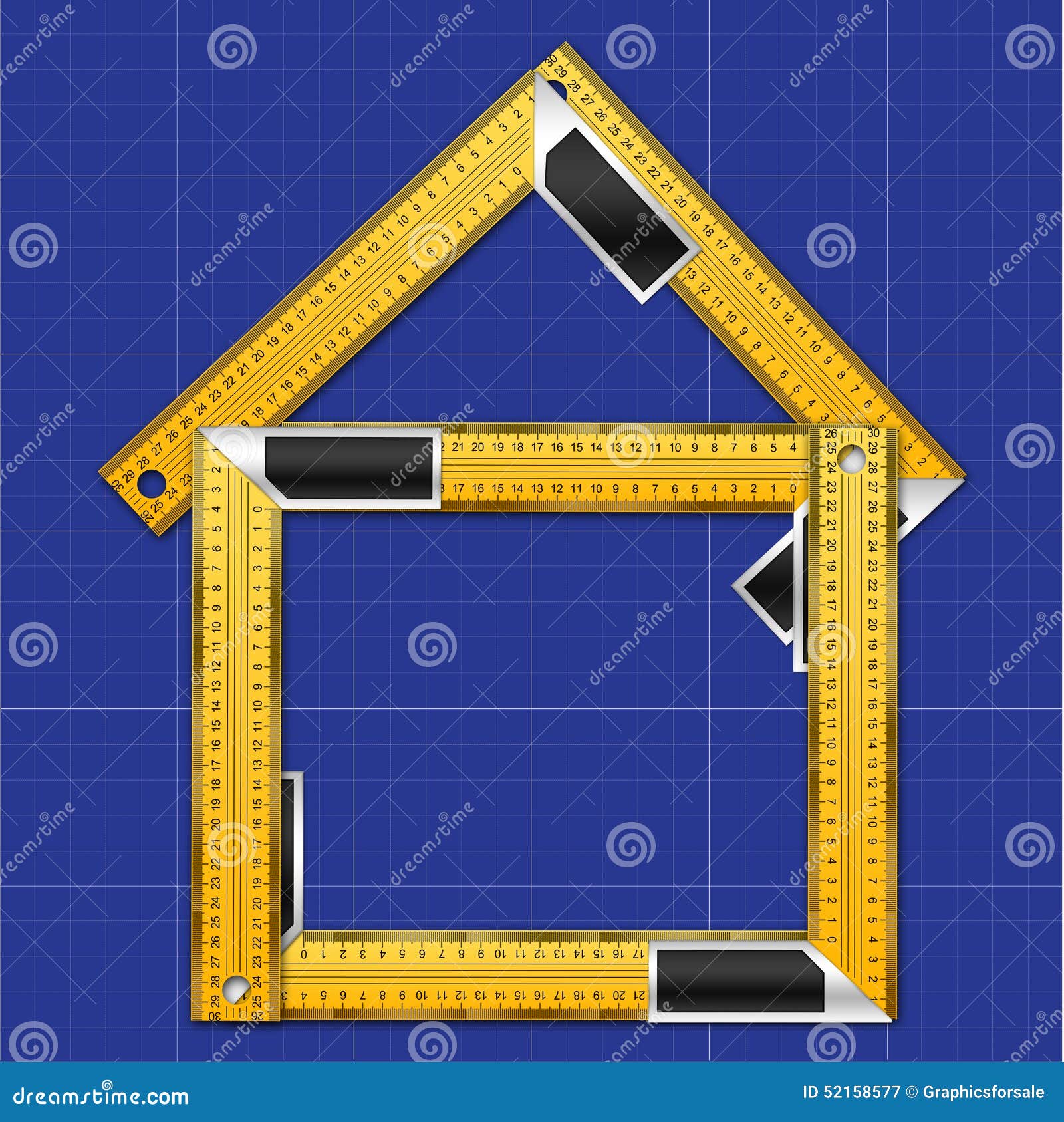 House rulers stock illustration. Illustration of instrument - 52158577