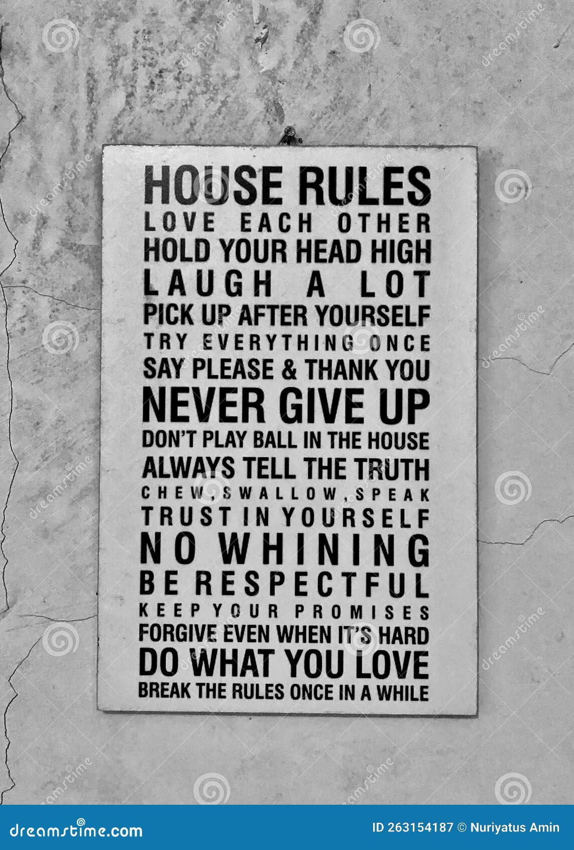 House rules stock image. Image of rules, happy, house - 263154187