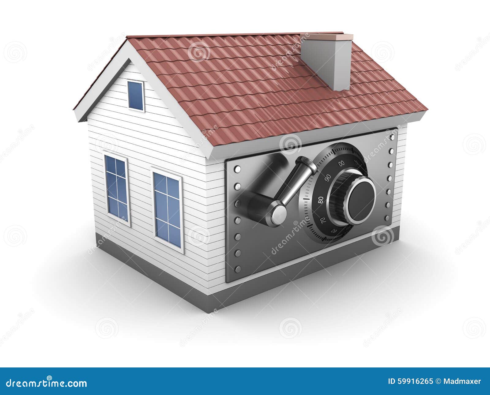 House safe stock illustration. Illustration of architectural - 59916265
