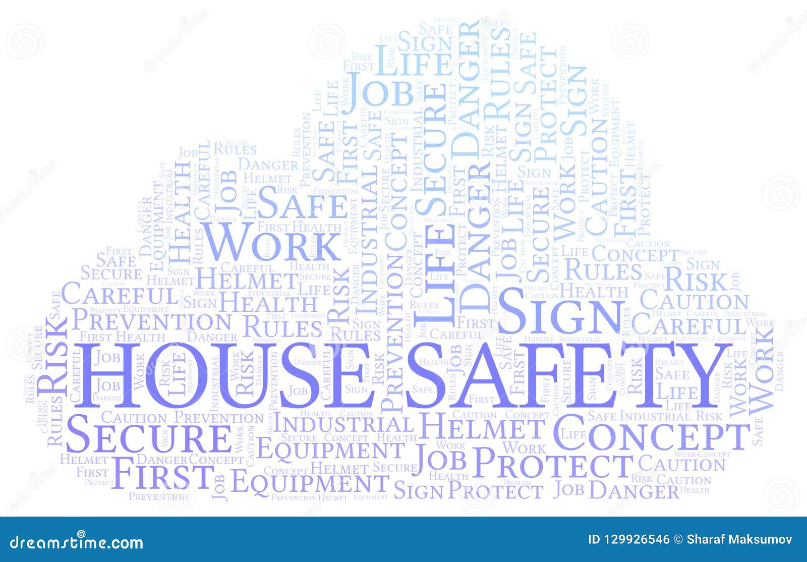 House Safety word cloud. stock illustration. Illustration of tagcloud ...