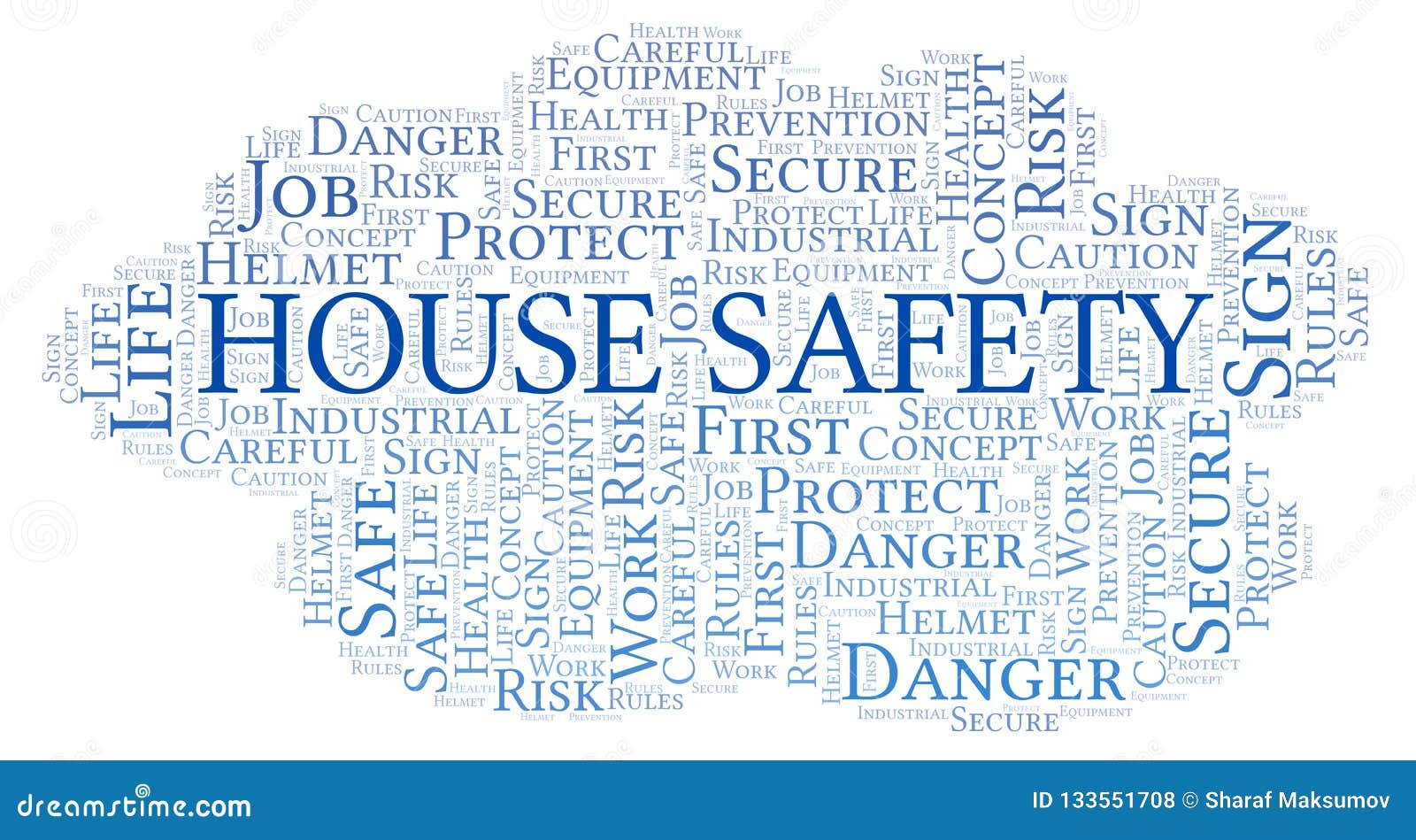 House Safety word cloud stock illustration. Illustration of rules ...