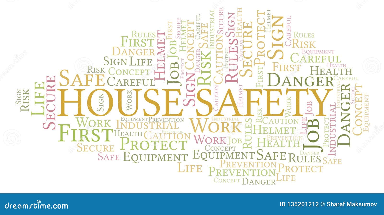 House Safety word cloud stock illustration. Illustration of print ...