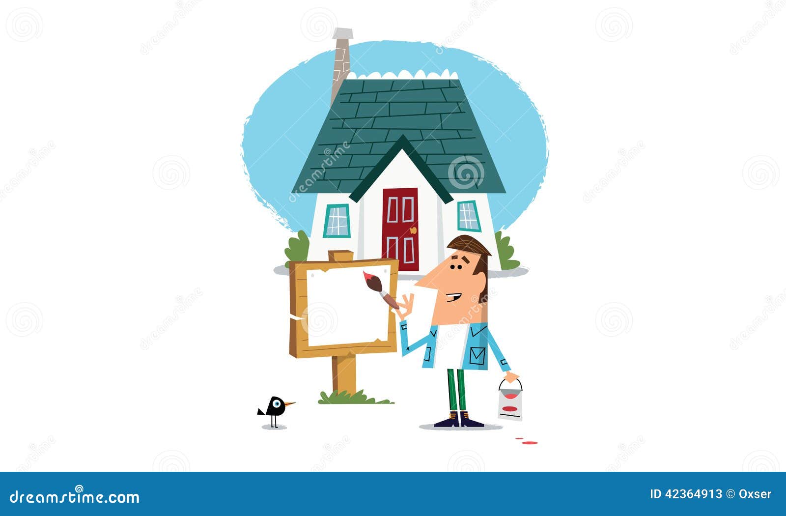 House for Sale stock vector. Illustration of bushes, blue - 42364913 House for Sale stock vector. Illustration of bushes, blue - 42364913