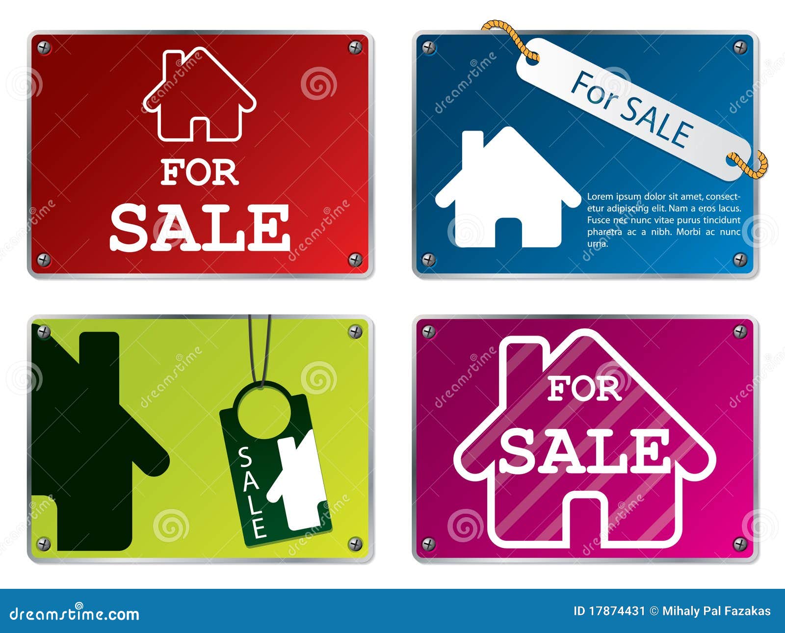 House for sale tablets stock vector. Illustration of apartment - 17874431