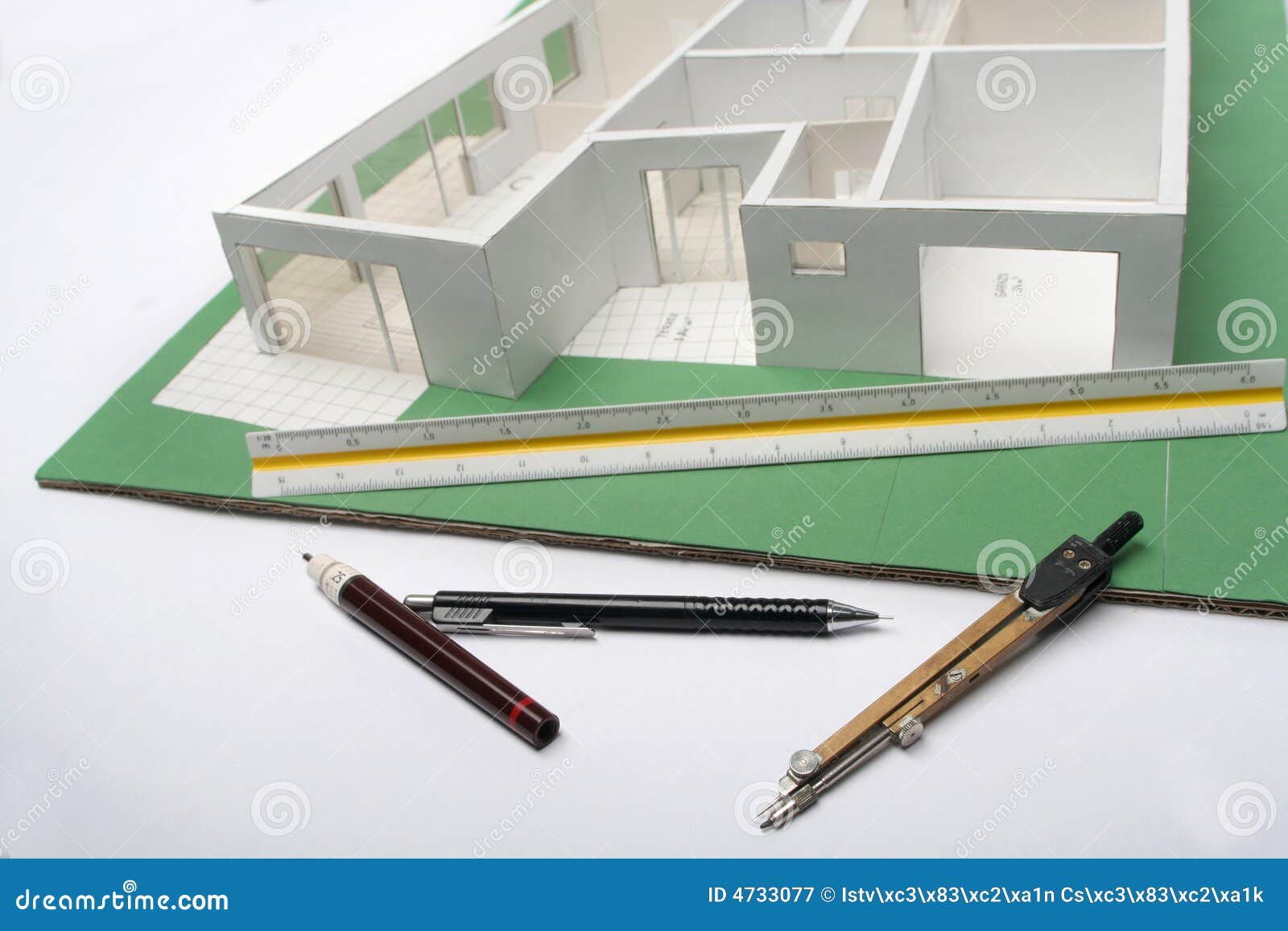 House scale-model stock image. Image of blueprint, contractor - 4733077