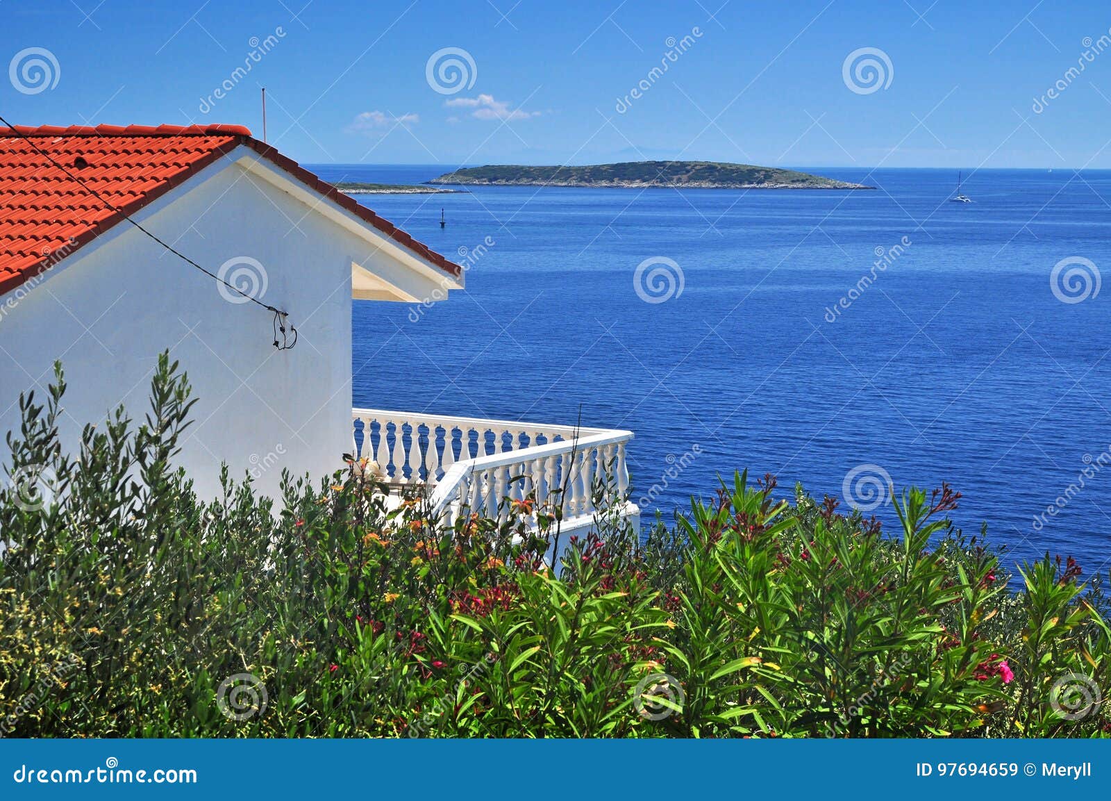 House sea stock image. Image of building, vacation, accommodation ...