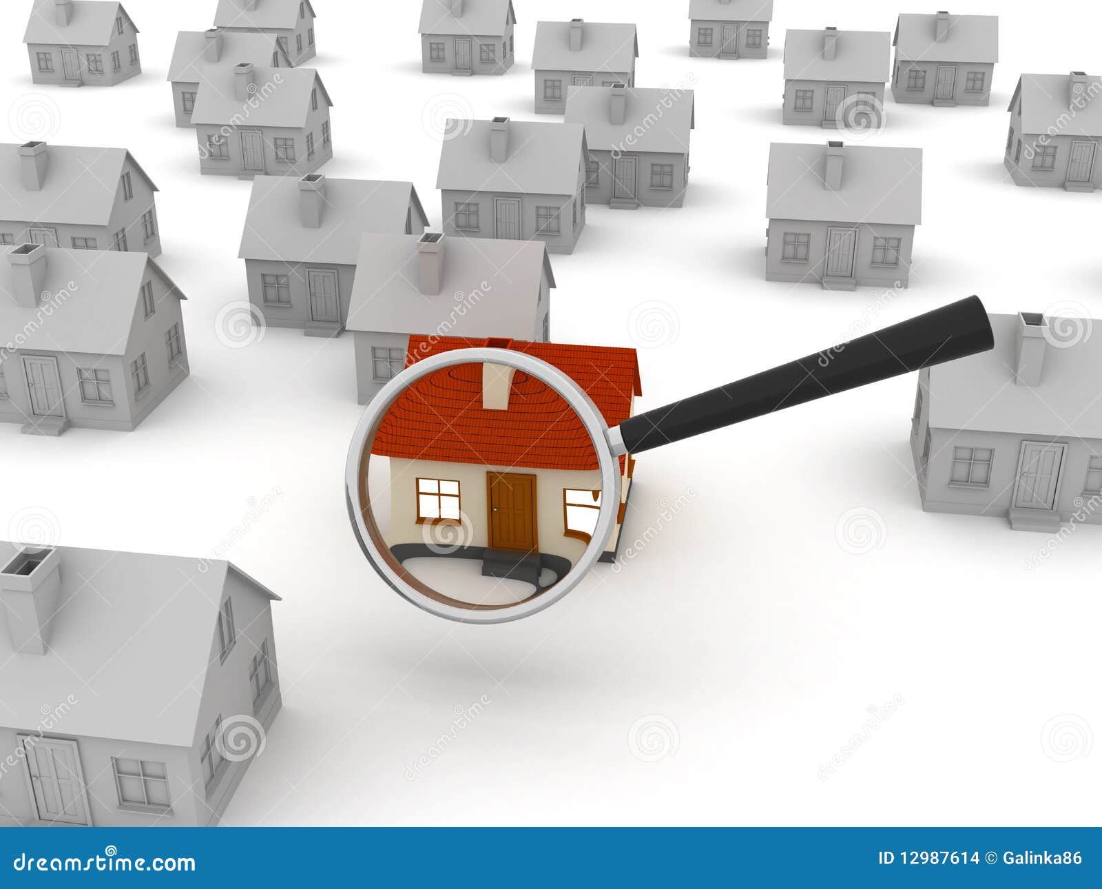 House search stock illustration. Illustration of lens - 12987614