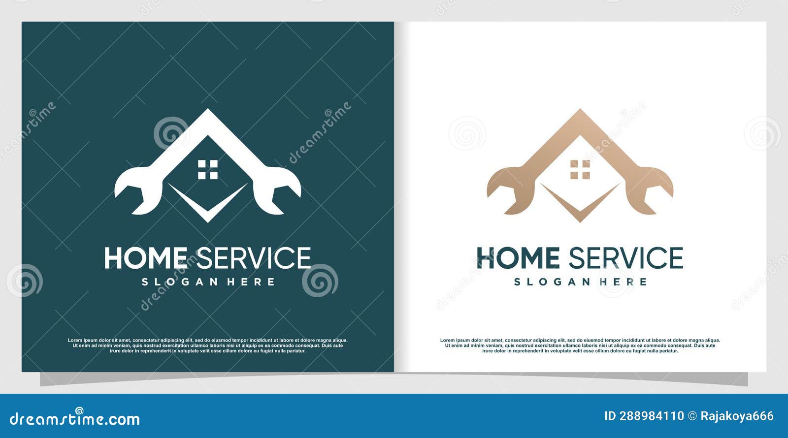 House Service Logo Design with Creative Unique Element Premium Vector ...