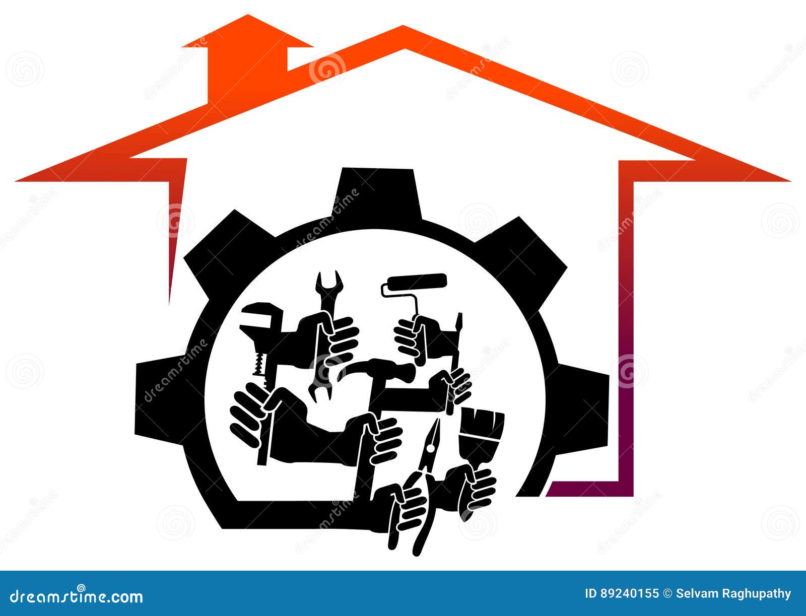 House services stock vector. Illustration of carpenter - 89240155