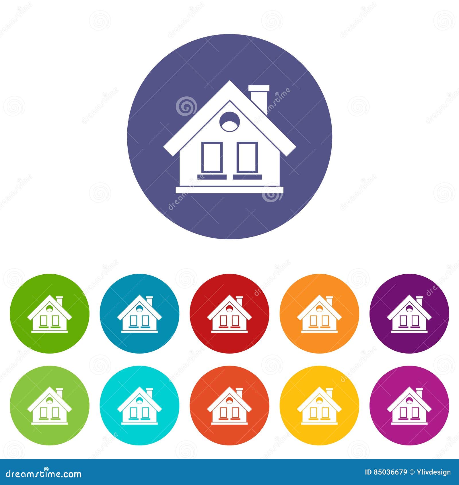 House set icons stock vector. Illustration of collection - 85036679
