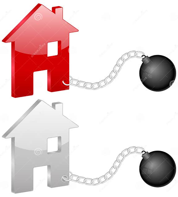 House with shackles stock vector. Illustration of prison - 23567372