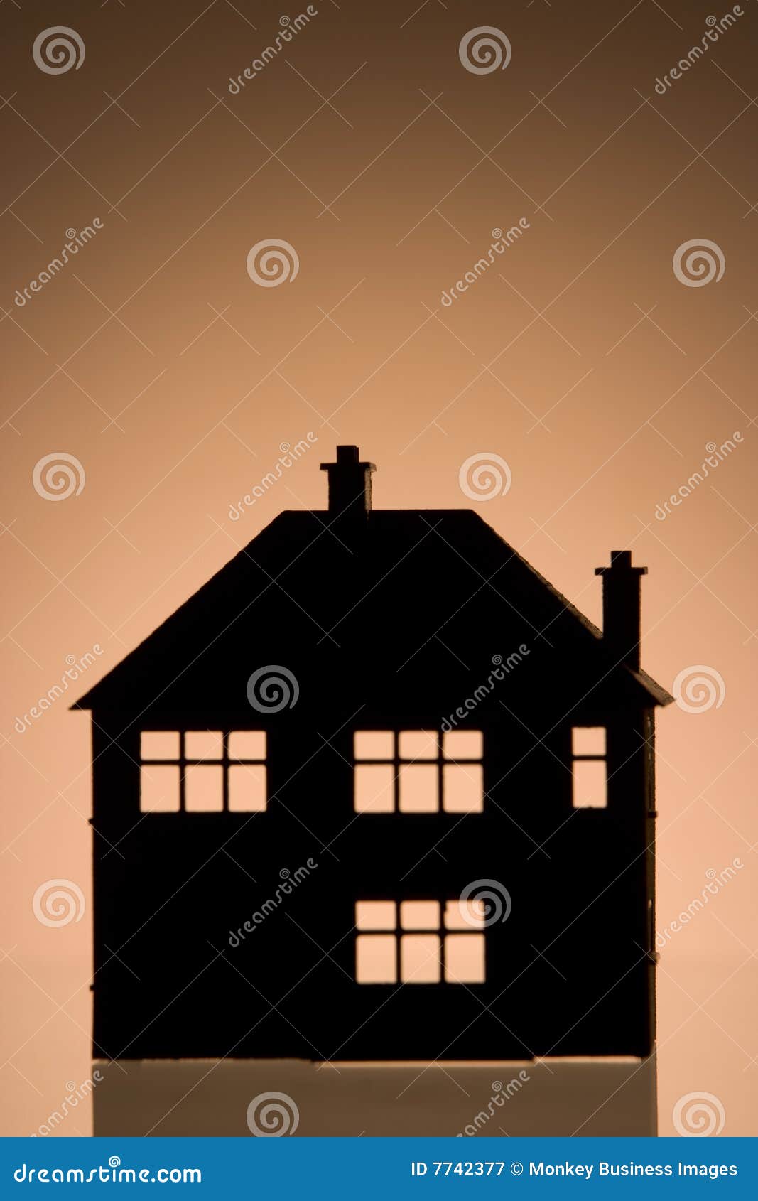 House Shape Against Green Background Stock Image - Image of life ...