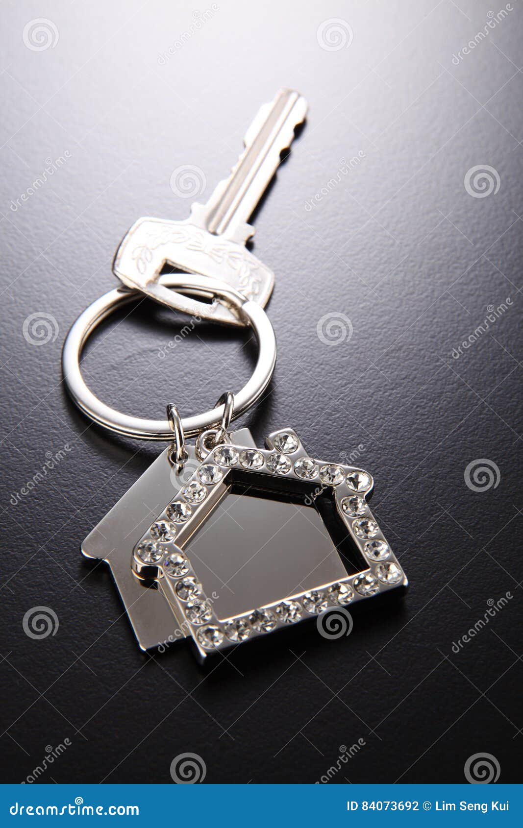 House shape key ring stock photo. Image of shape, finance - 84073692