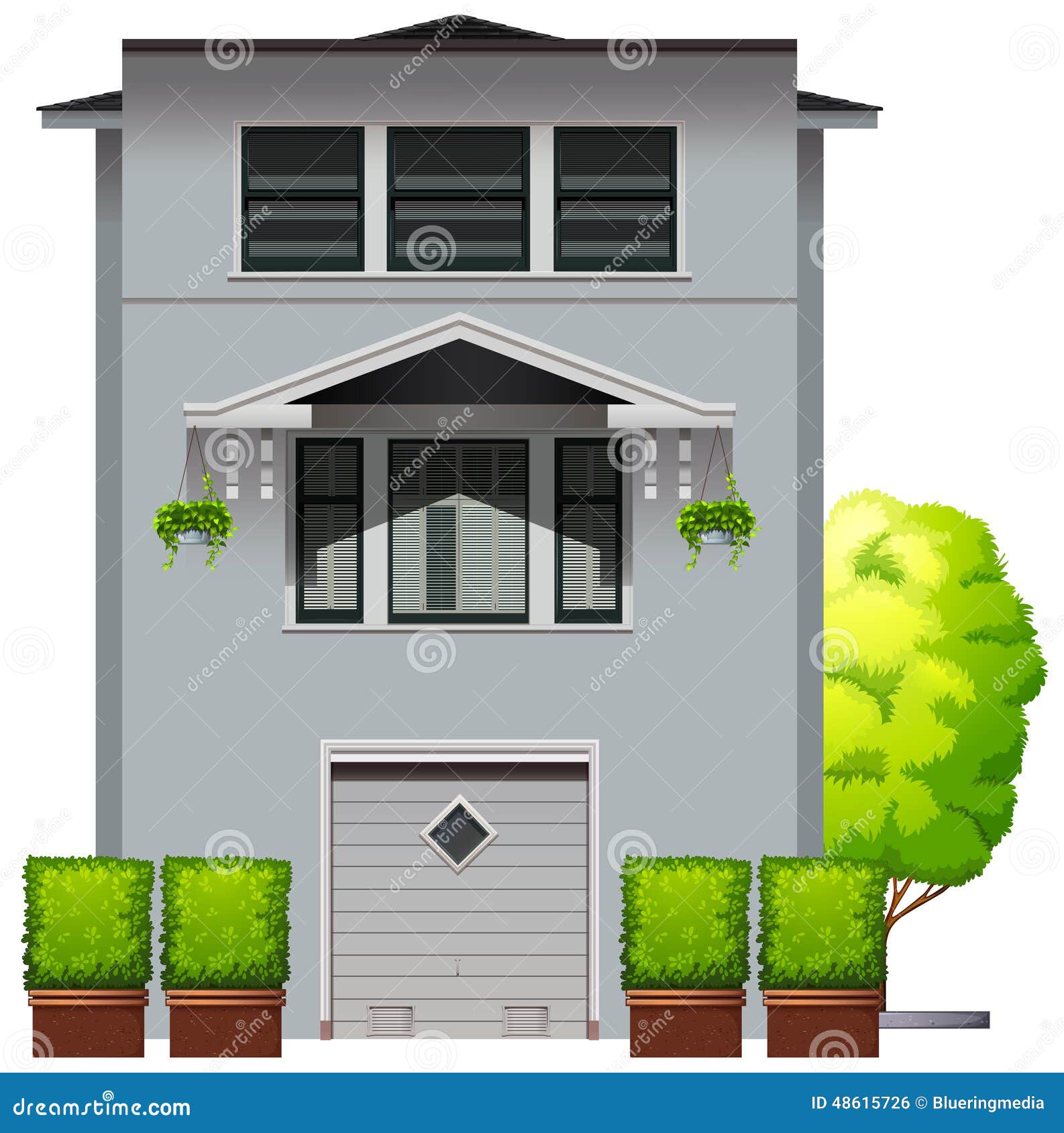 House stock vector. Illustration of close, cartoon, wallpaper - 48615726