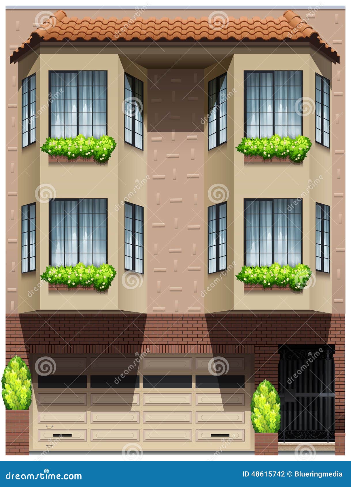 House stock vector. Illustration of beautiful, house - 48615742