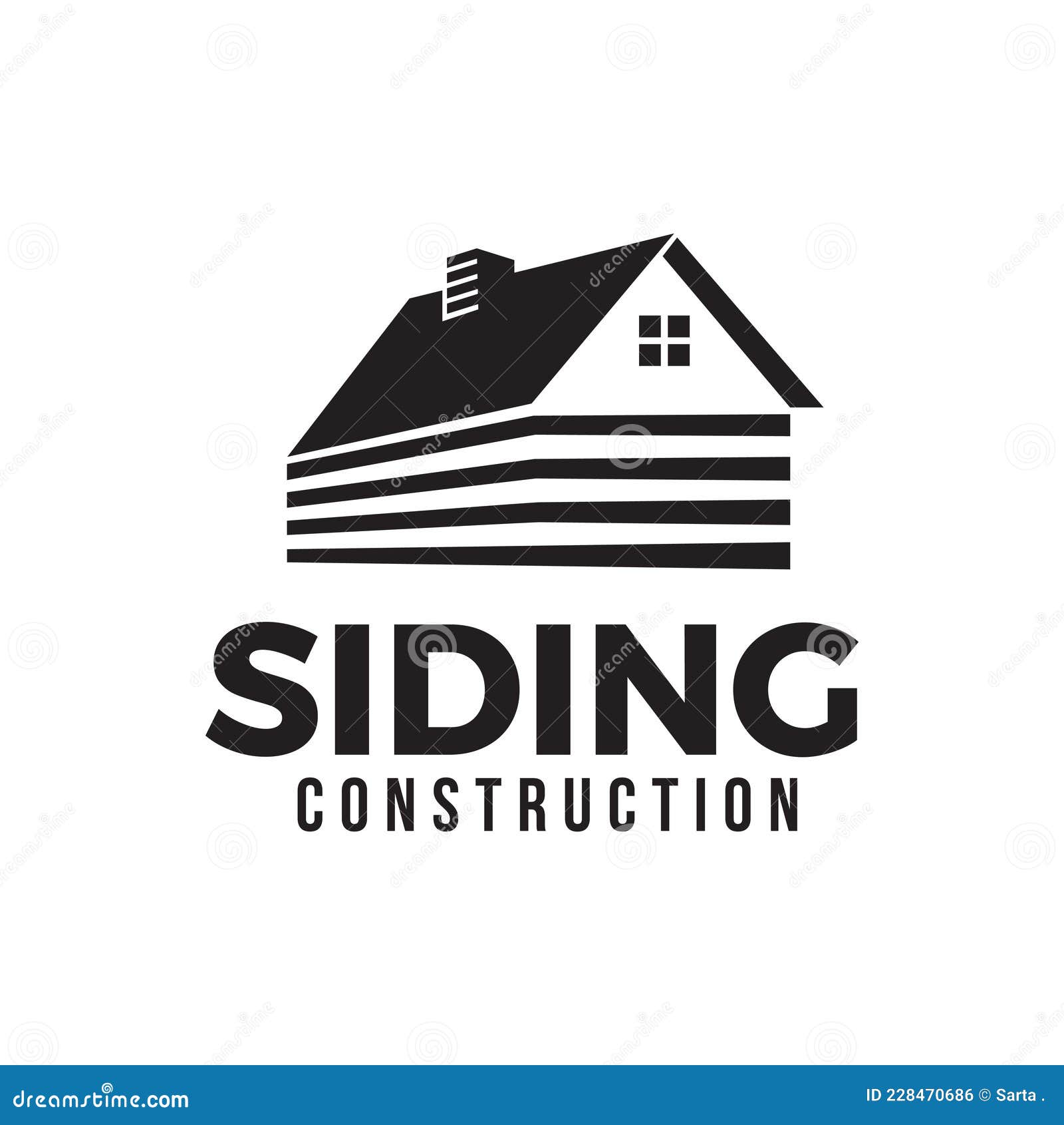 House Siding Construction Logo Vector Template Stock Vector ...
