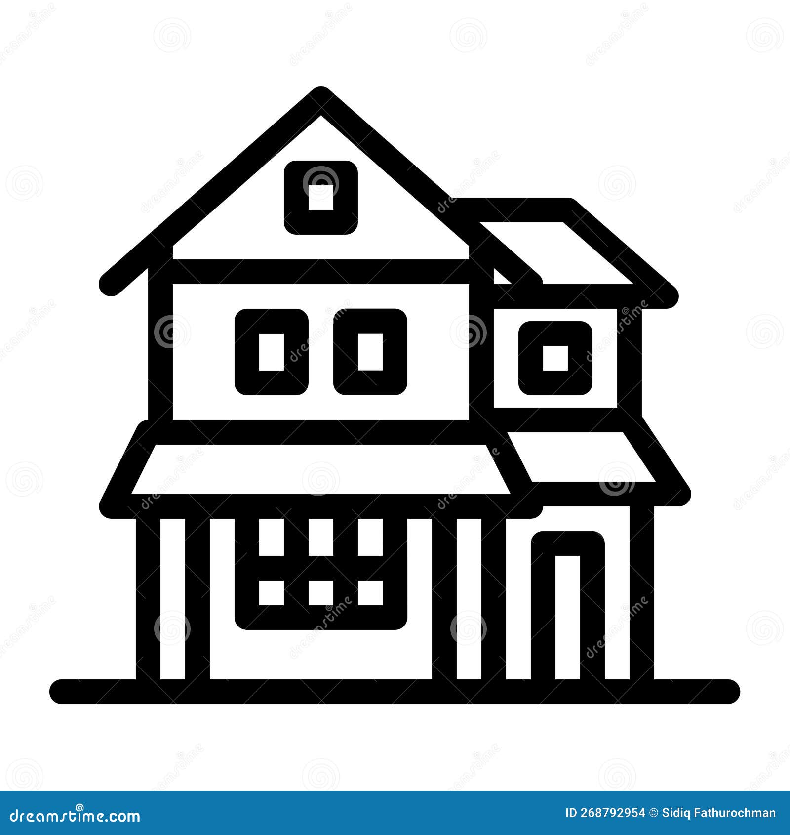 House stock vector. Illustration of roof, homepage, urban - 268792954