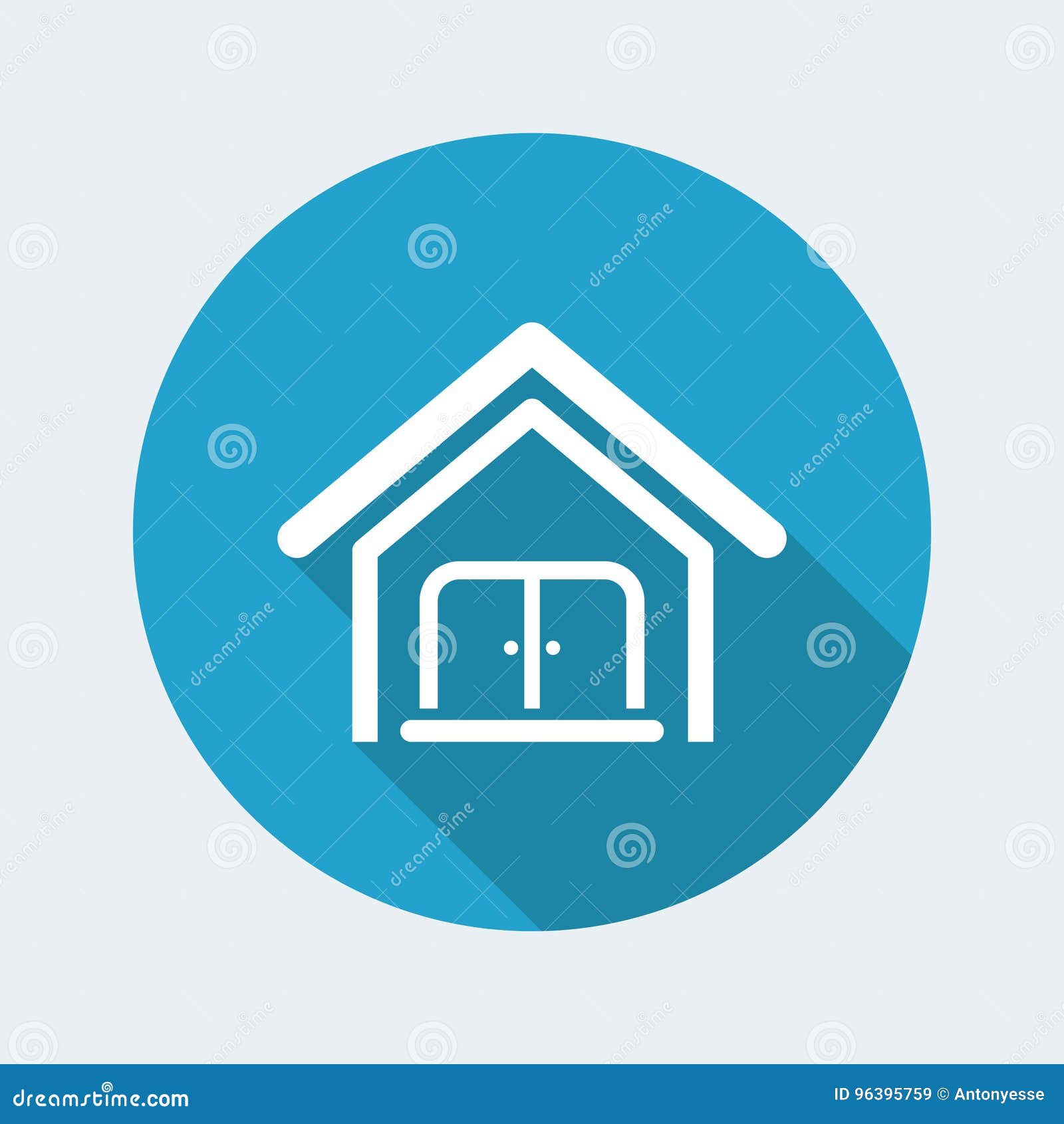 House single icon stock vector. Illustration of vector - 96395759