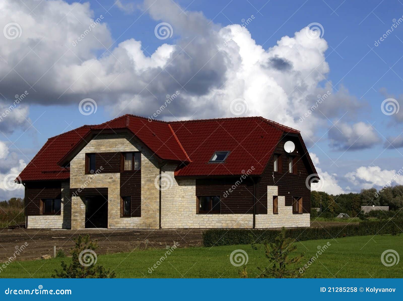The house and the sky stock photo. Image of window, life - 21285258