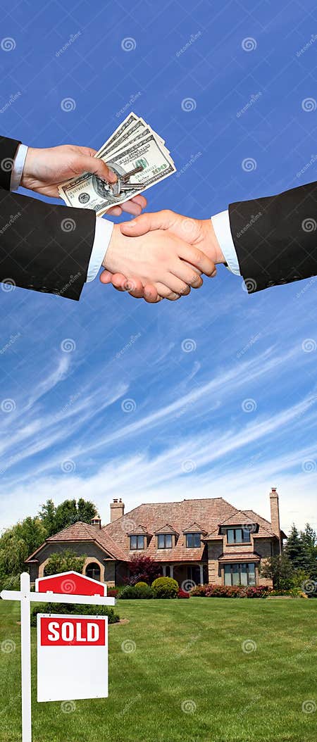 House sold stock image. Image of clouds, home, blue, moving - 2434839