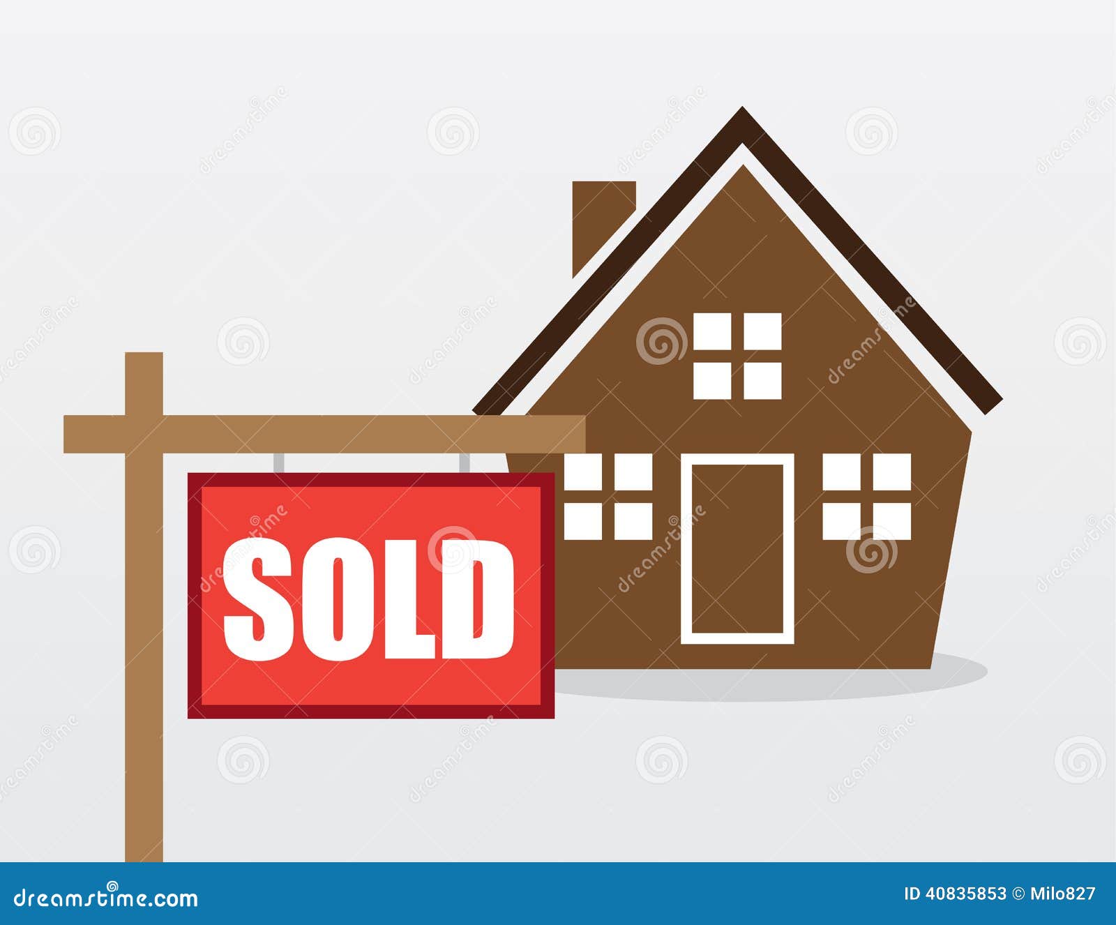 House Sold Sign stock vector. Illustration of lines, quaint - 40835853 House Sold Sign stock vector. Illustration of lines, quaint - 40835853