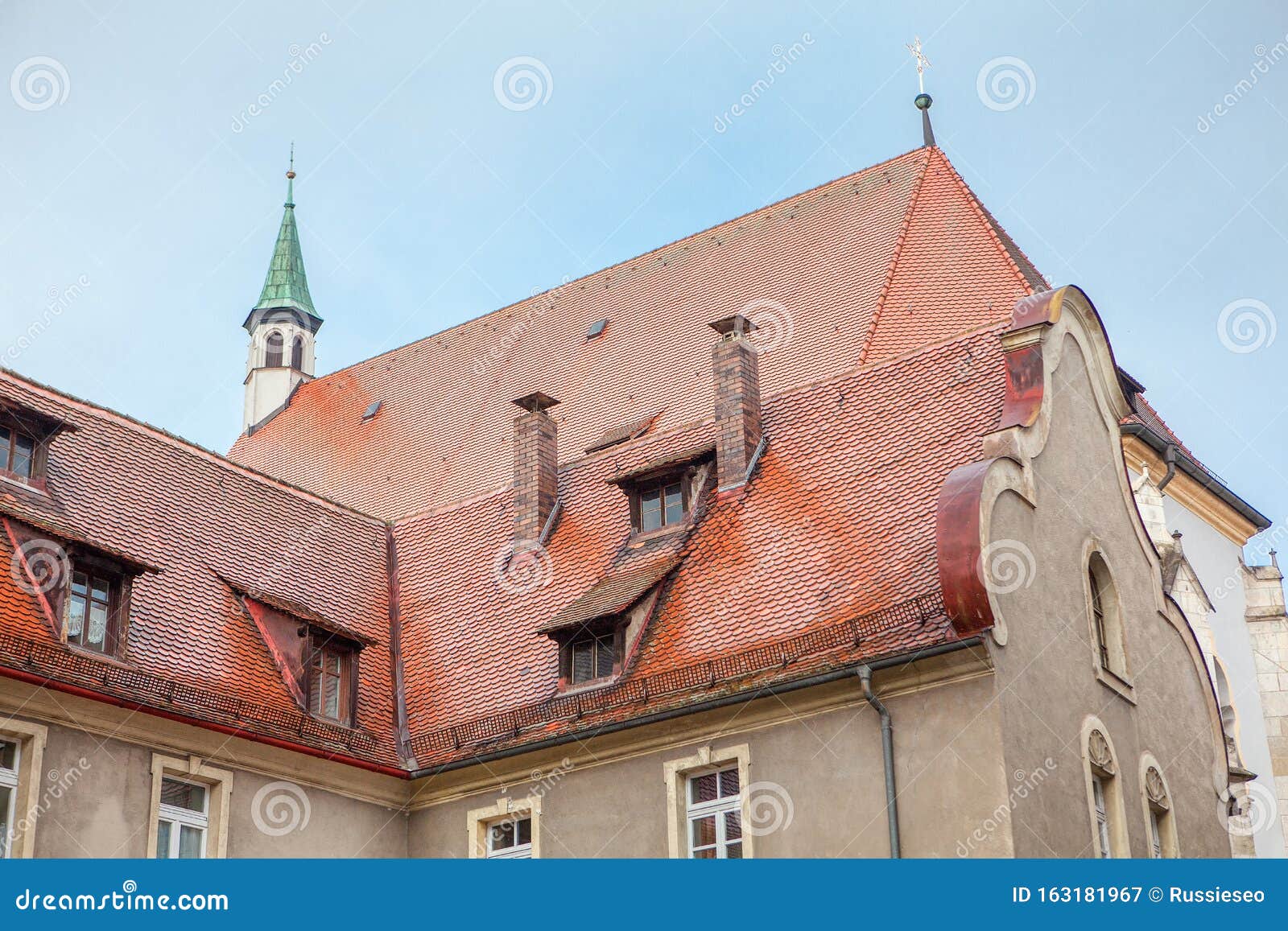 Typical house with spire stock image. Image of culture - 163181967