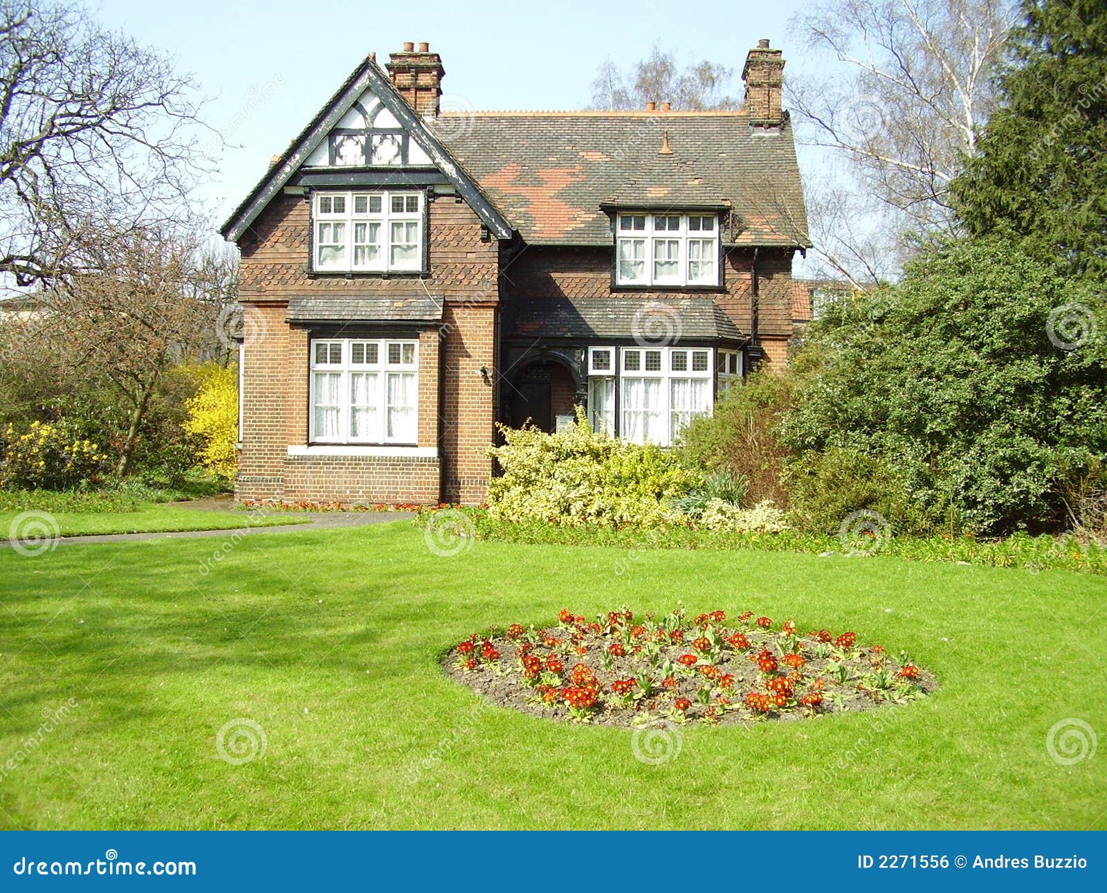 House in Spring stock photo. Image of park, house, gardens - 2271556