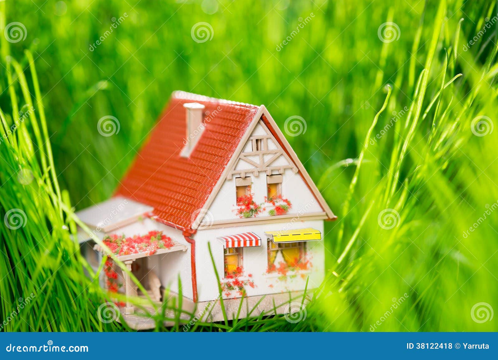 House in spring stock photo. Image of real, property - 38122418