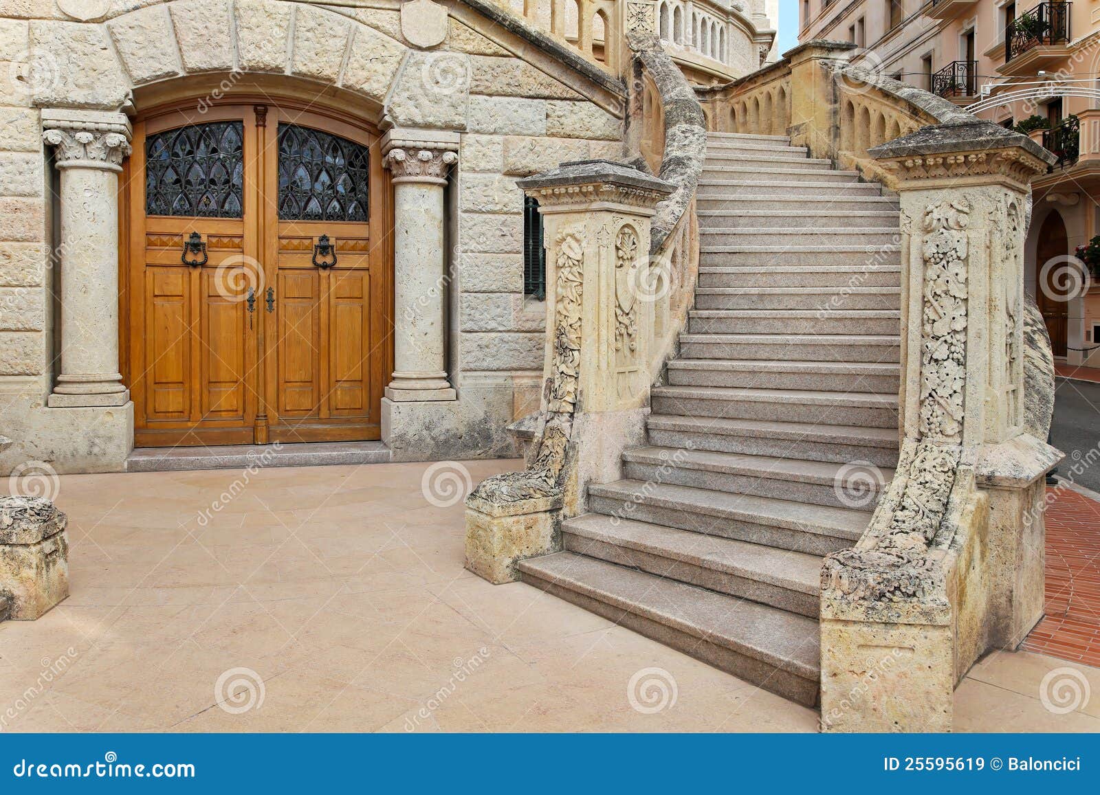 House stairway stock image. Image of medieval, europe - 25595619