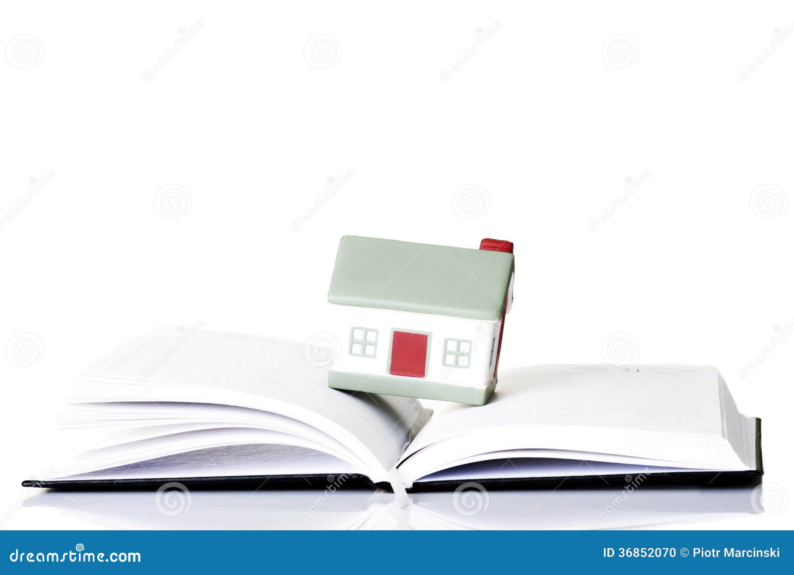 House Standing on an Open Book. Stock Photo - Image of construction ...
