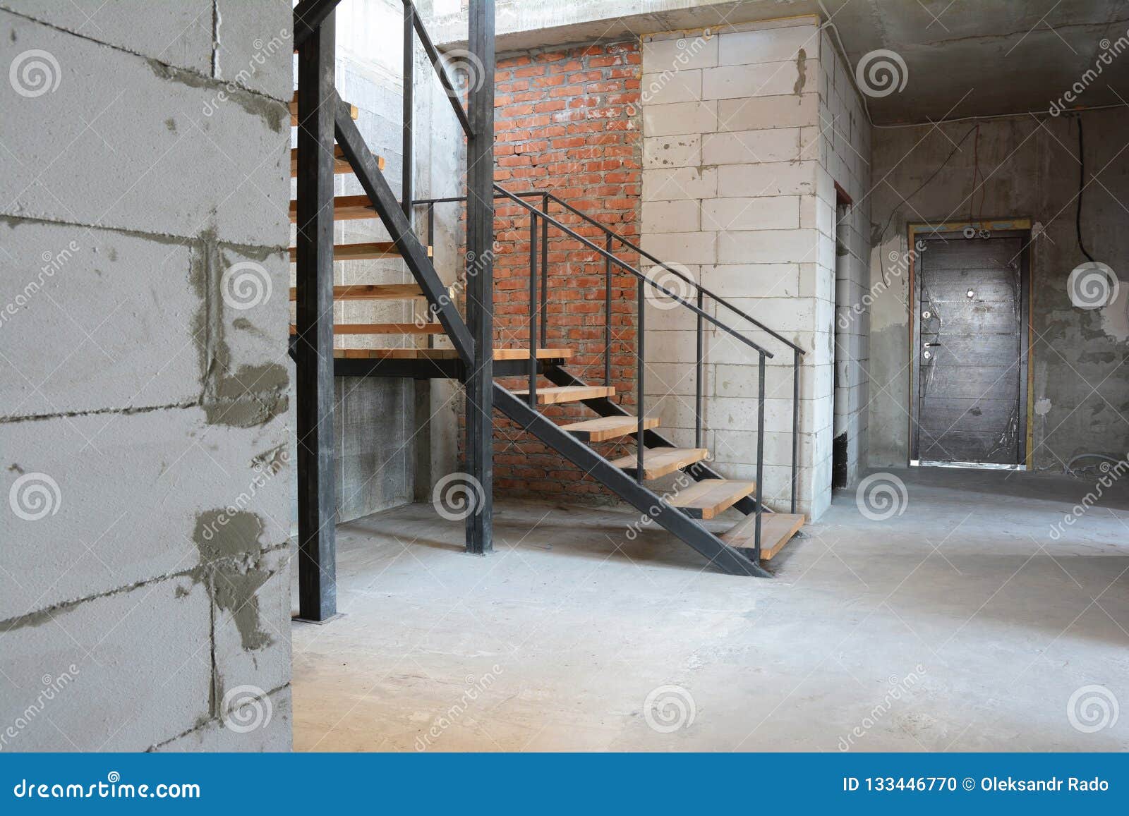 House Steps Installation. Building New Steps in House. Home Staircase ...