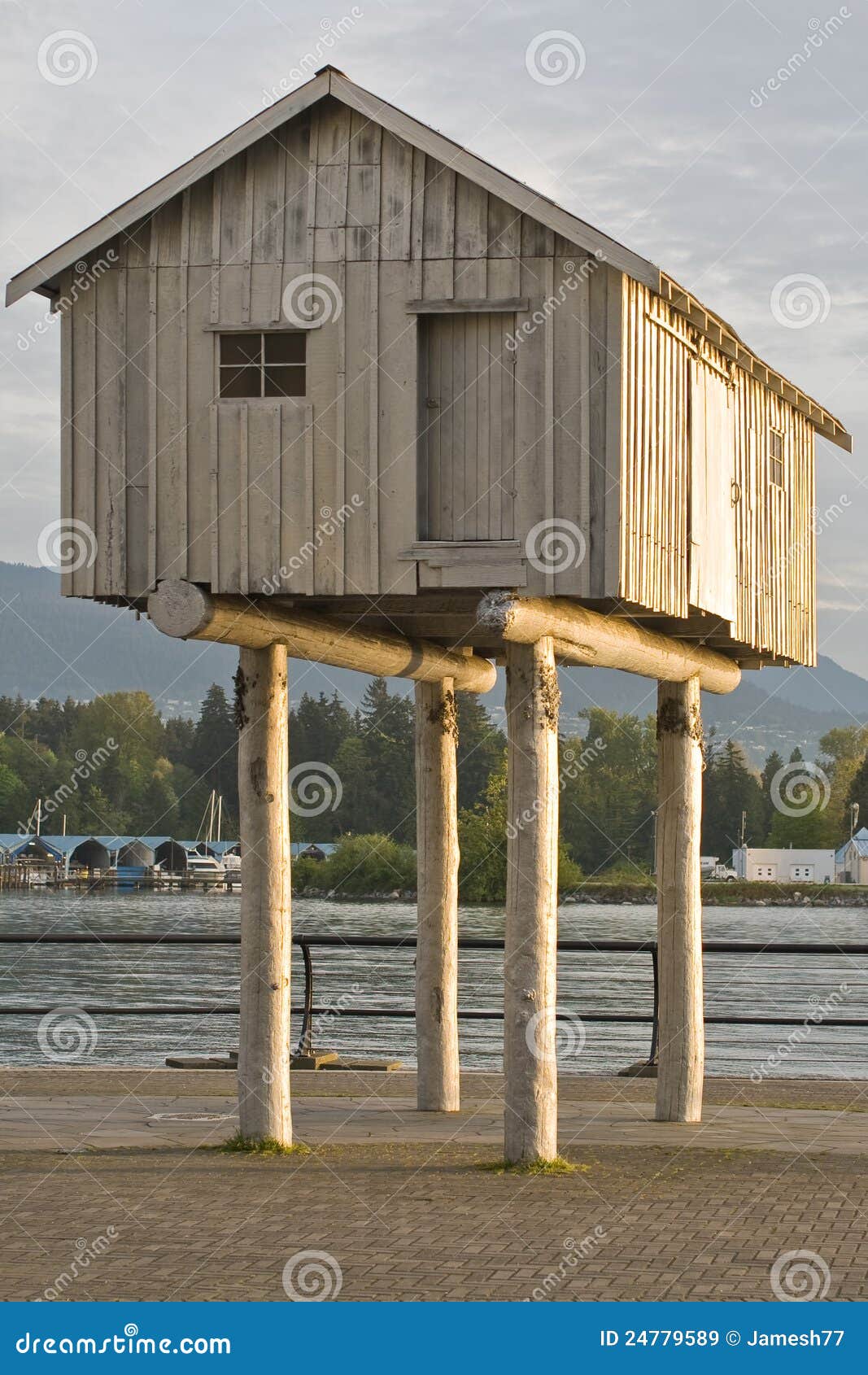 House on stilts stock image. Image of house, canada, unusual - 24779589