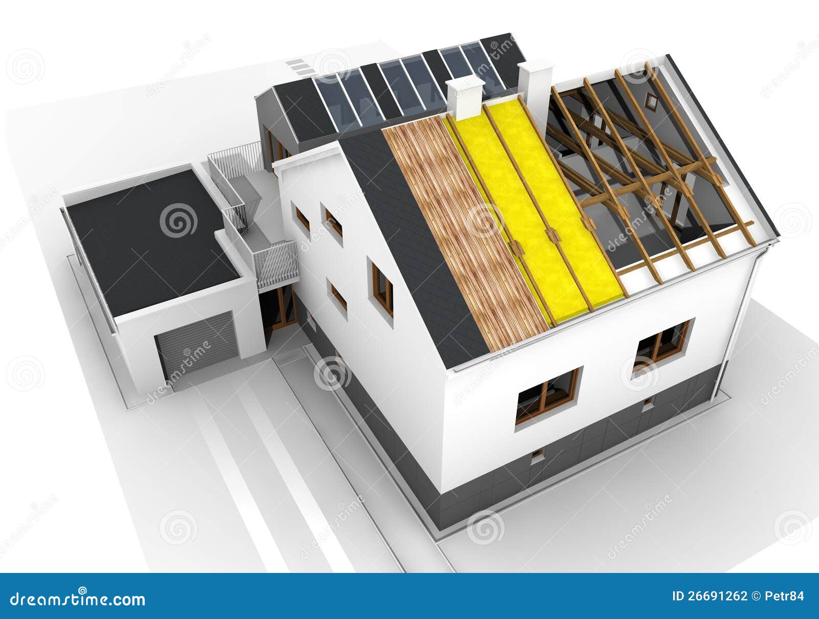 House structure stock illustration. Illustration of model - 26691262