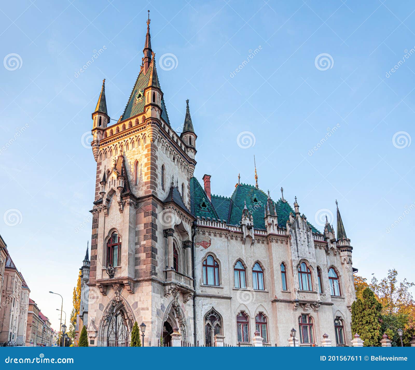 House in the Style of a Medieval Castle Stock Image - Image of house ...