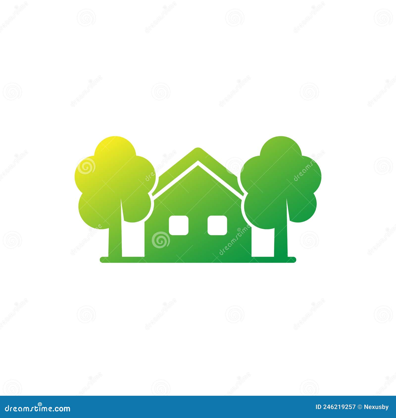 House in Suburb Icon on White Stock Vector - Illustration of sign ...