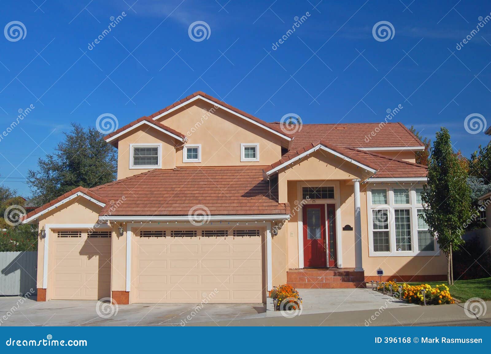 House in the Suburbs stock photo. Image of american, real - 396168