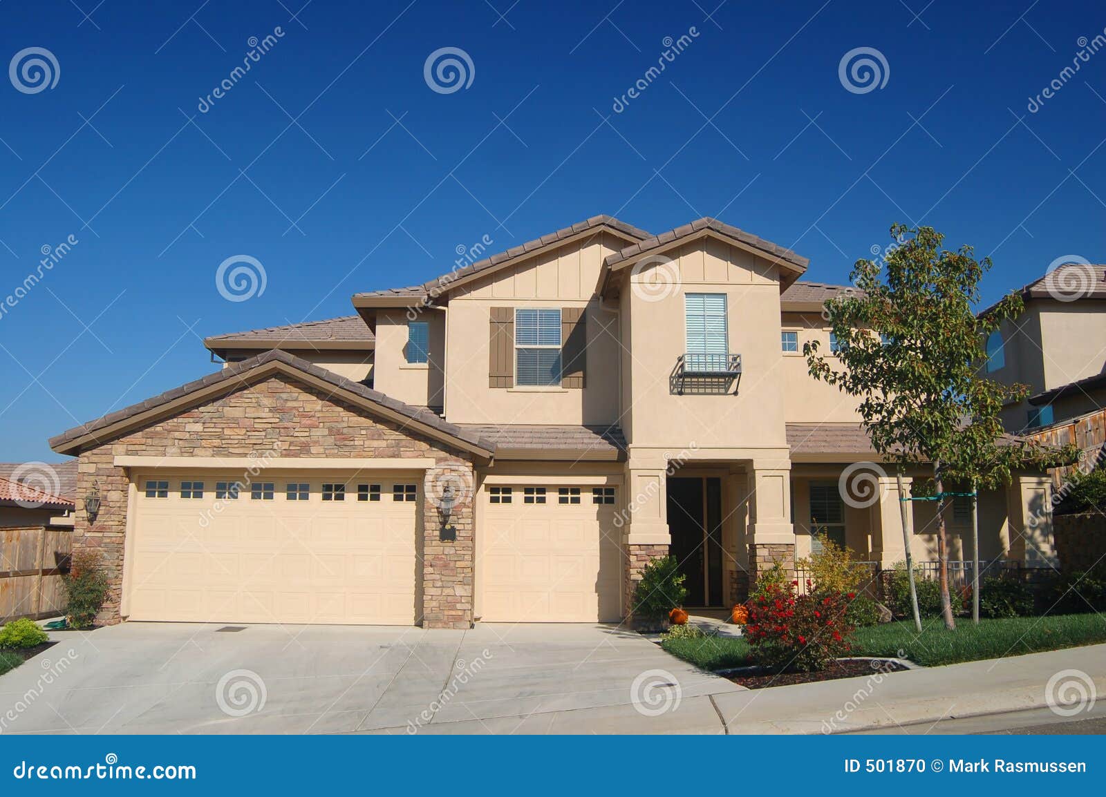 House in the Suburbs stock photo. Image of residence, suburban - 501870