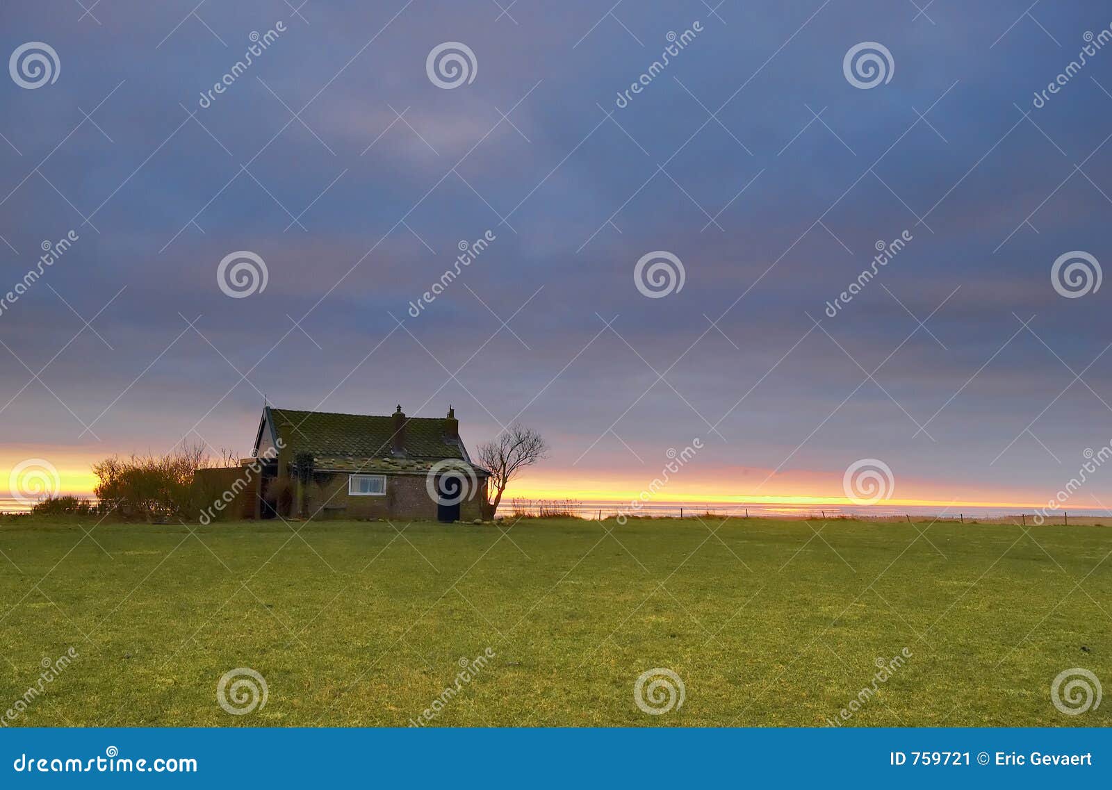 House with sunset stock image. Image of house, picturesque - 759721