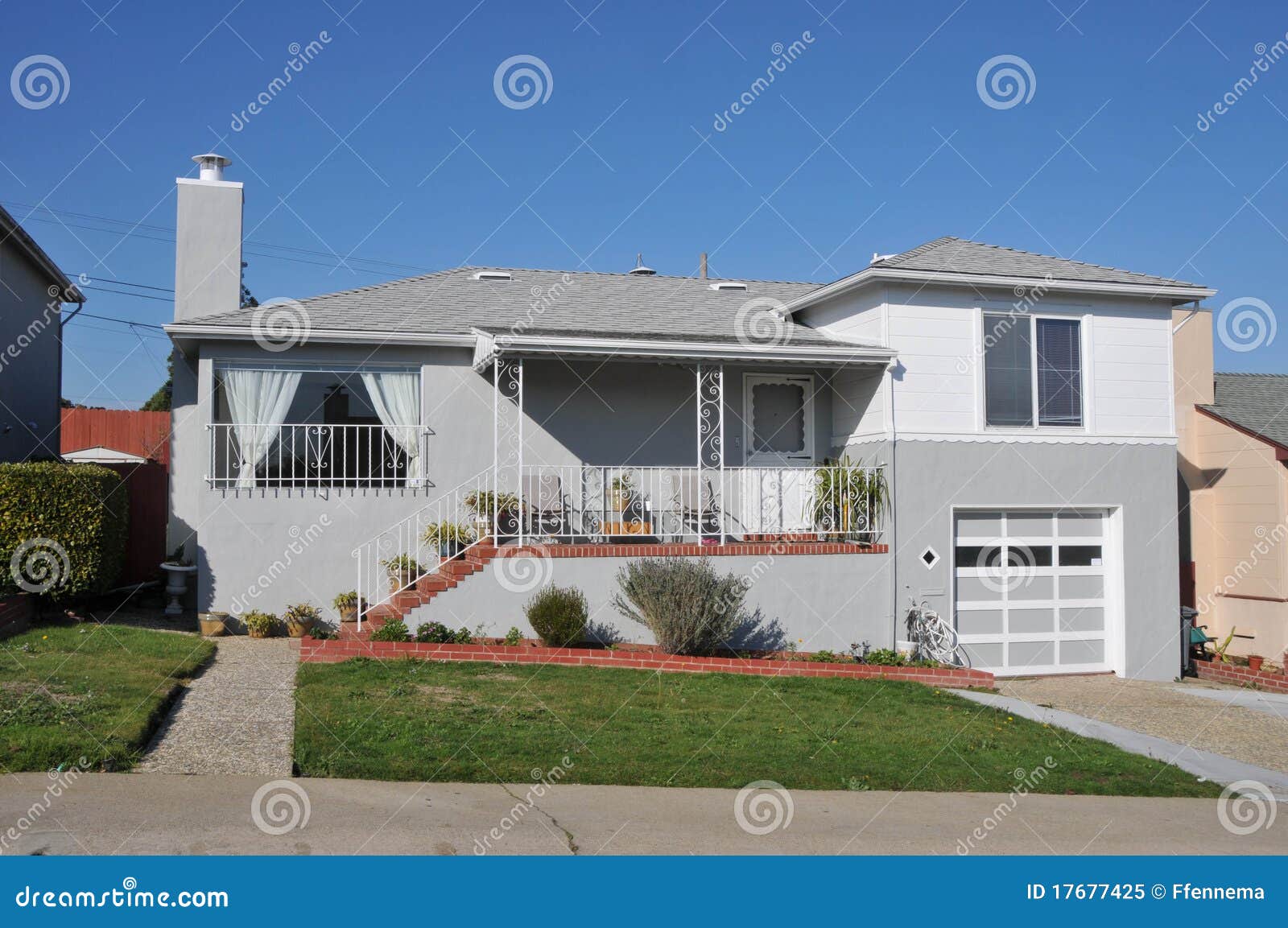 House Surrounded by Trees and Grass Stock Image - Image of western ...
