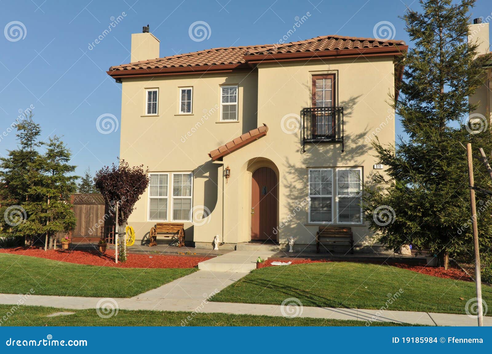 House Surrounded by Trees and Grass Stock Photo - Image of class ...