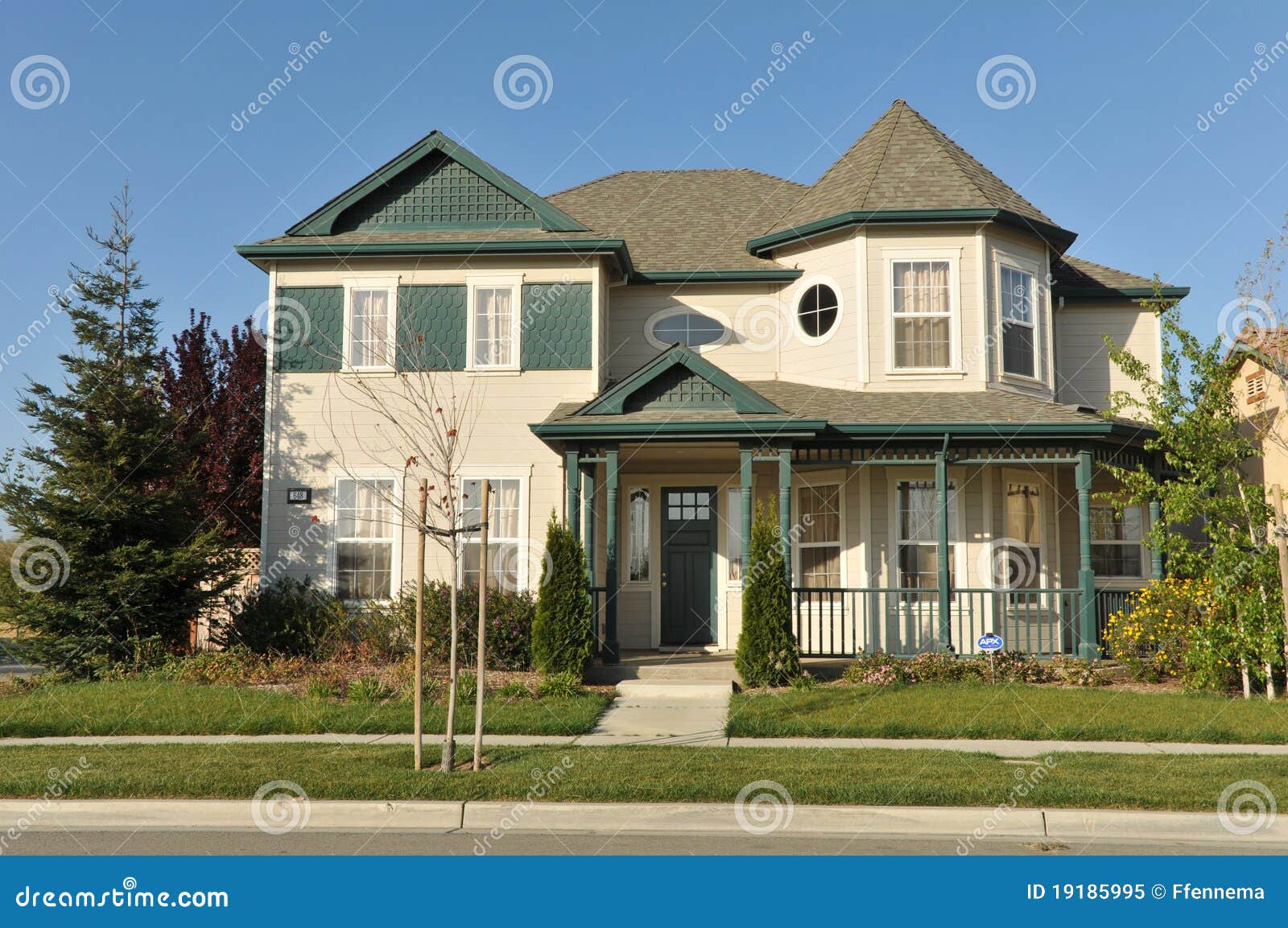 House Surrounded by Trees and Grass Stock Image - Image of real ...