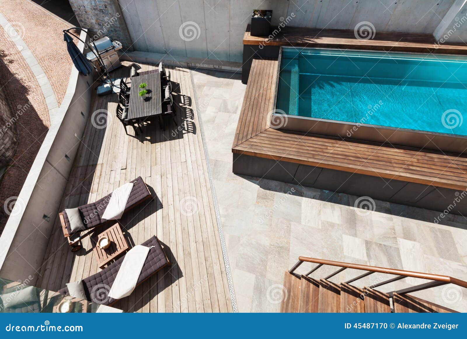 Futuristic Outdoor Swimming Pool