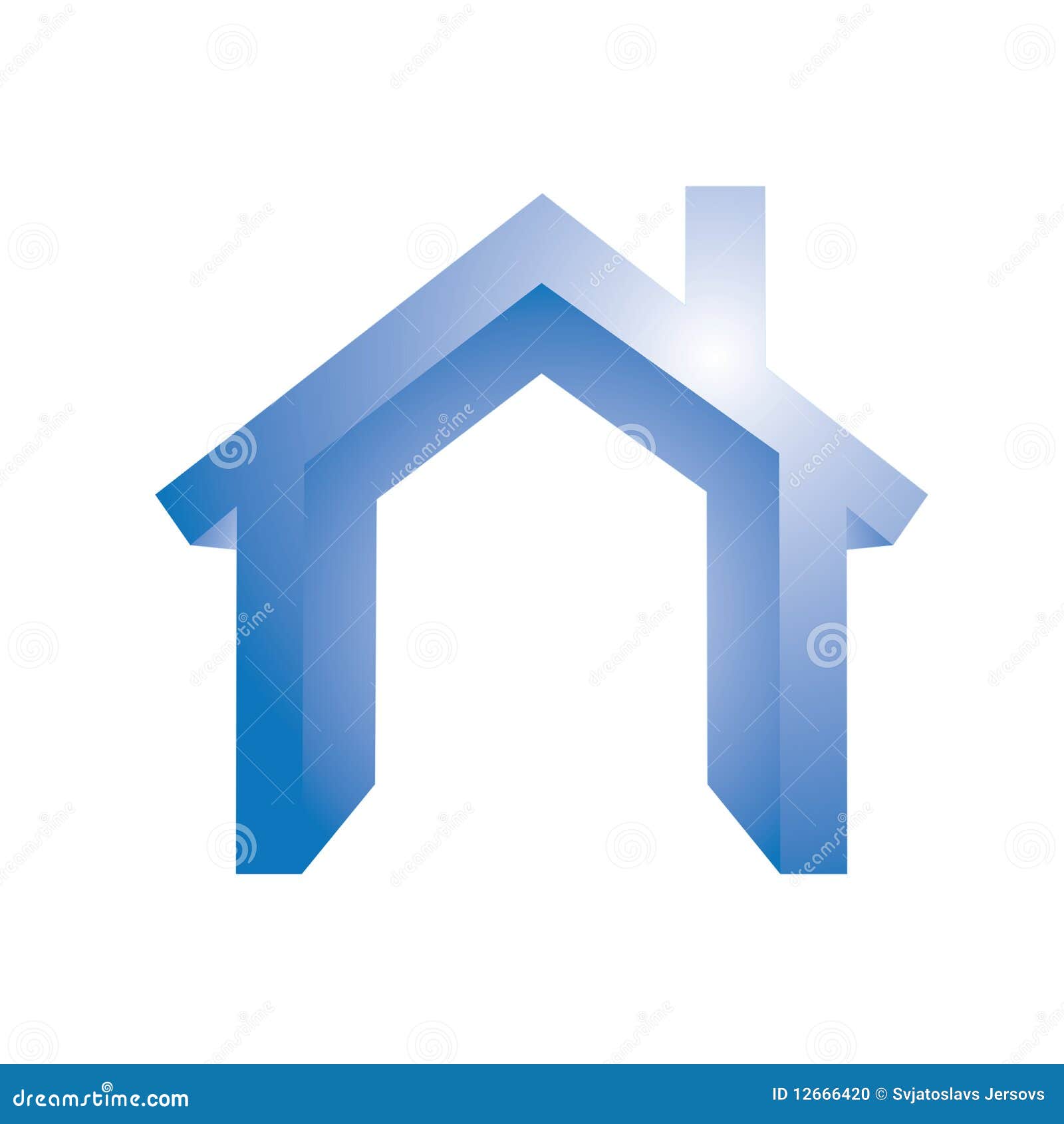 2d House Symbol. Vector Shows Home In Various Colors. | CartoonDealer ...