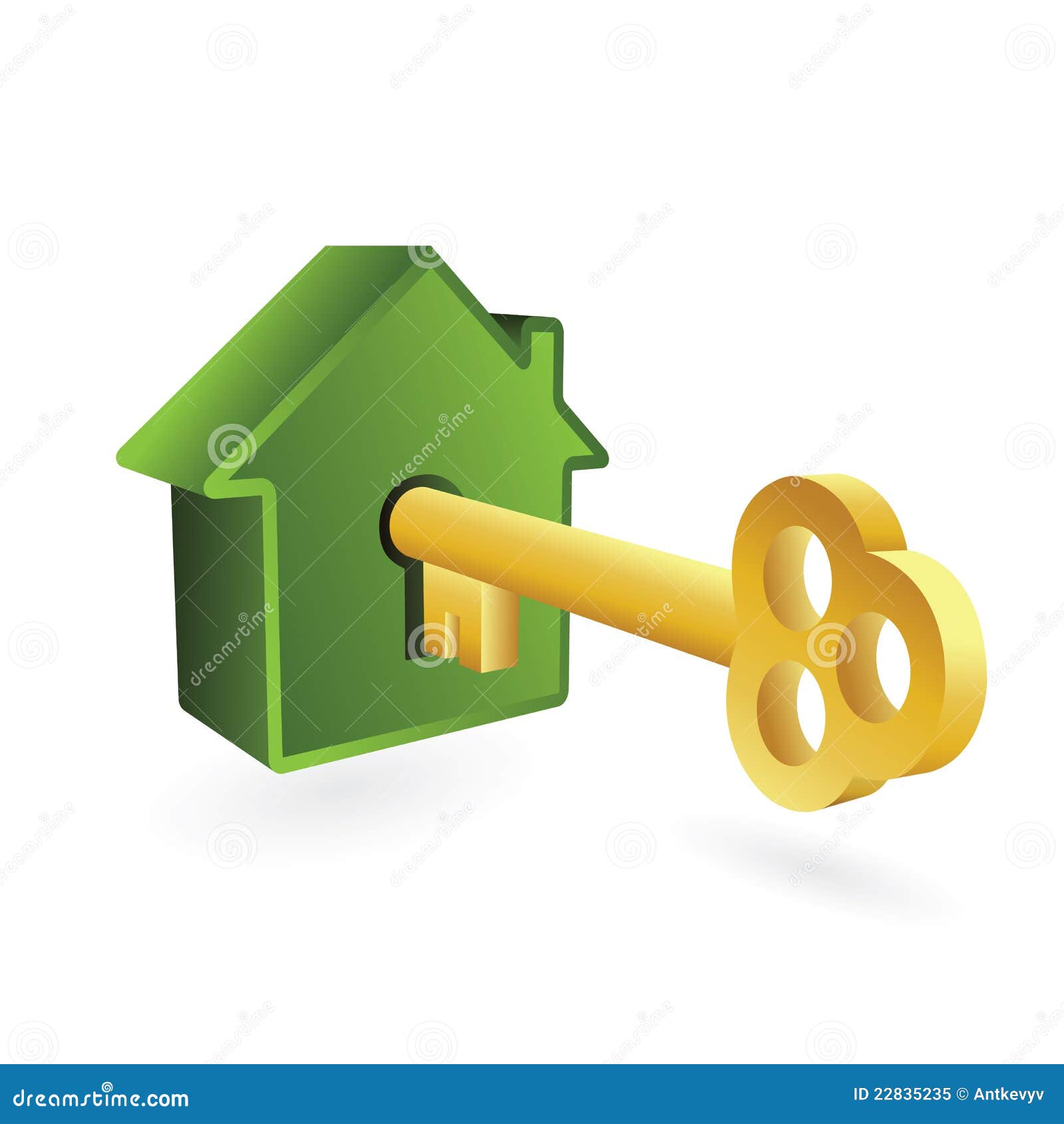 House symbol and key stock vector. Illustration of buying - 22835235
